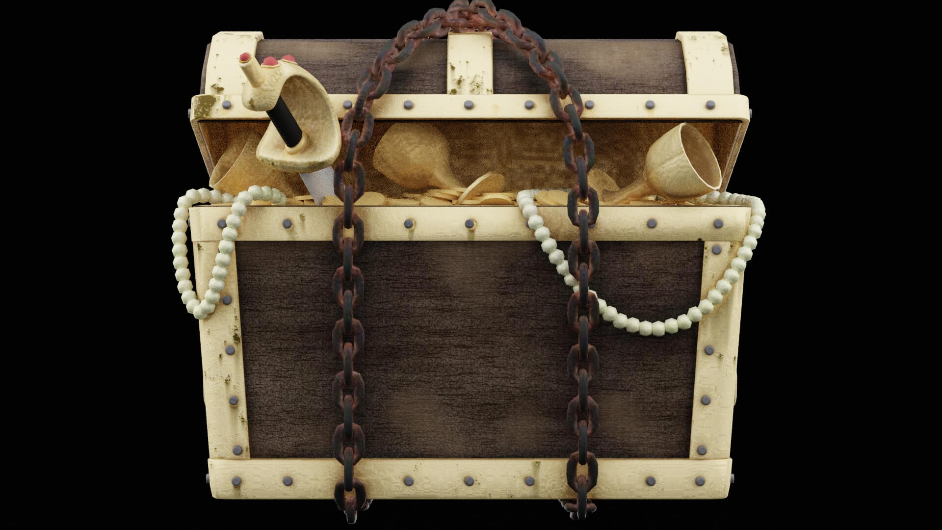 Treasure Chest - 3D Model by thedazking