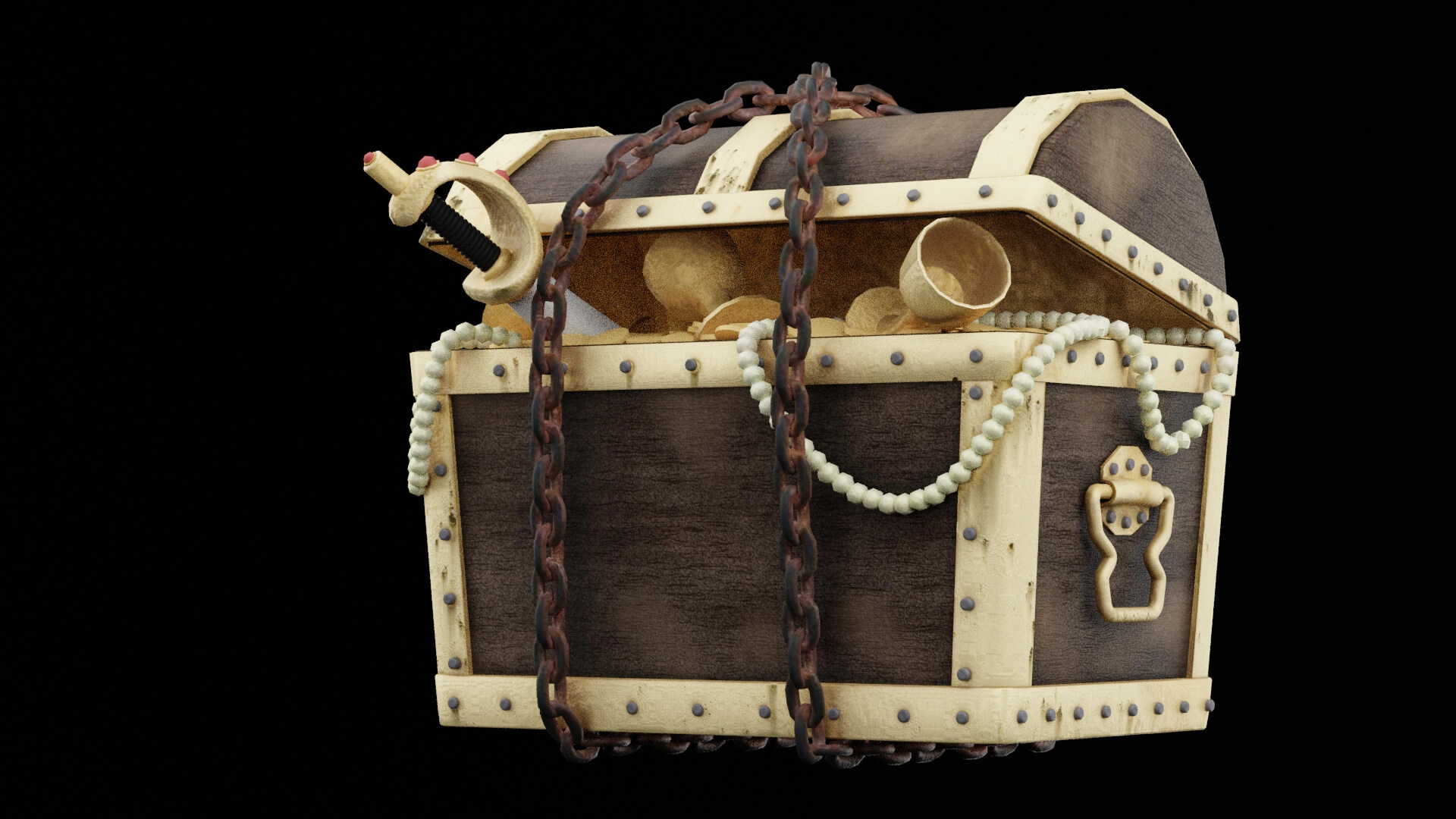 Treasure Chest - 3D Model by thedazking