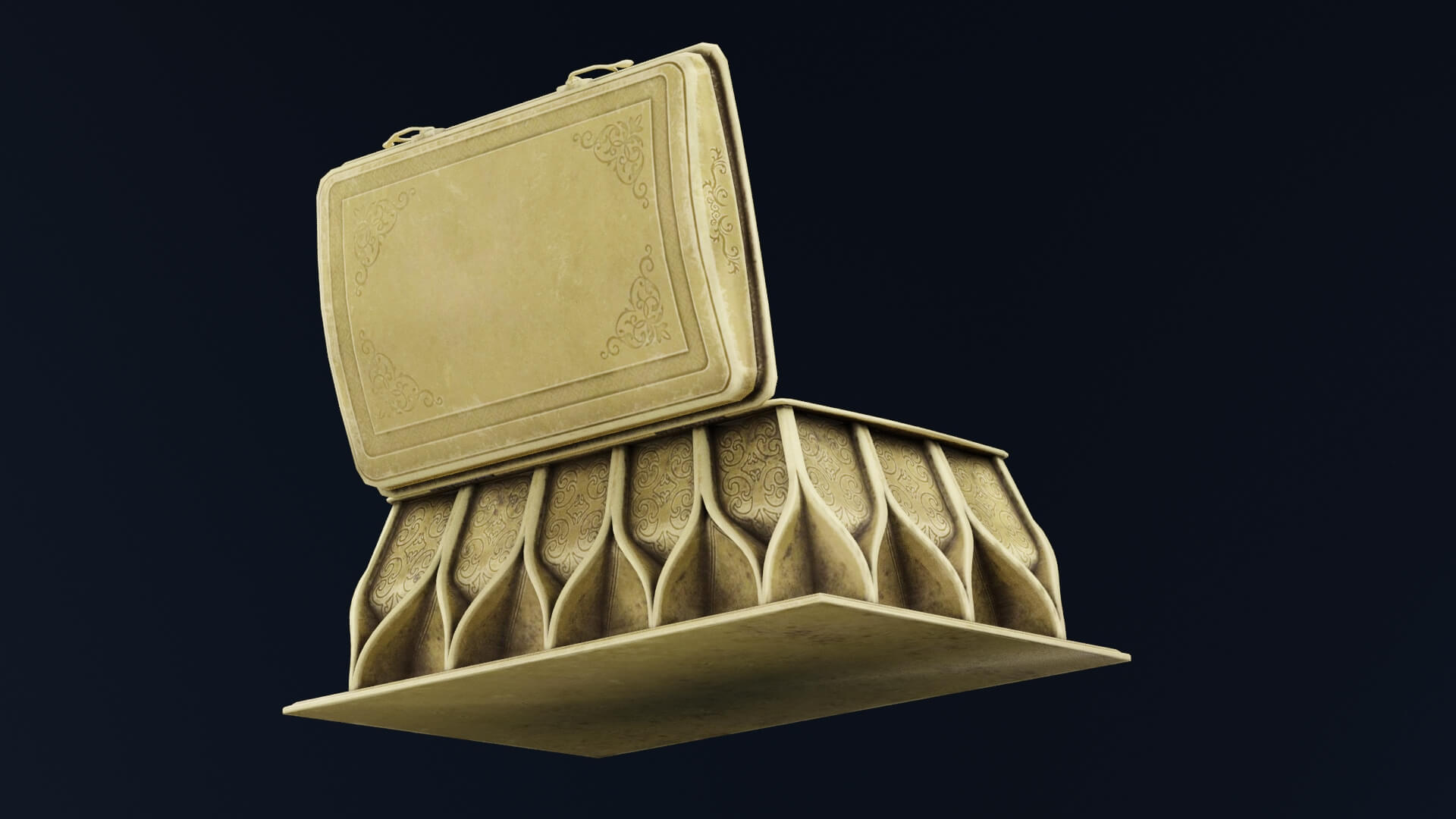 Treasure Filled With Golden Coins - 3D Model by thedazking