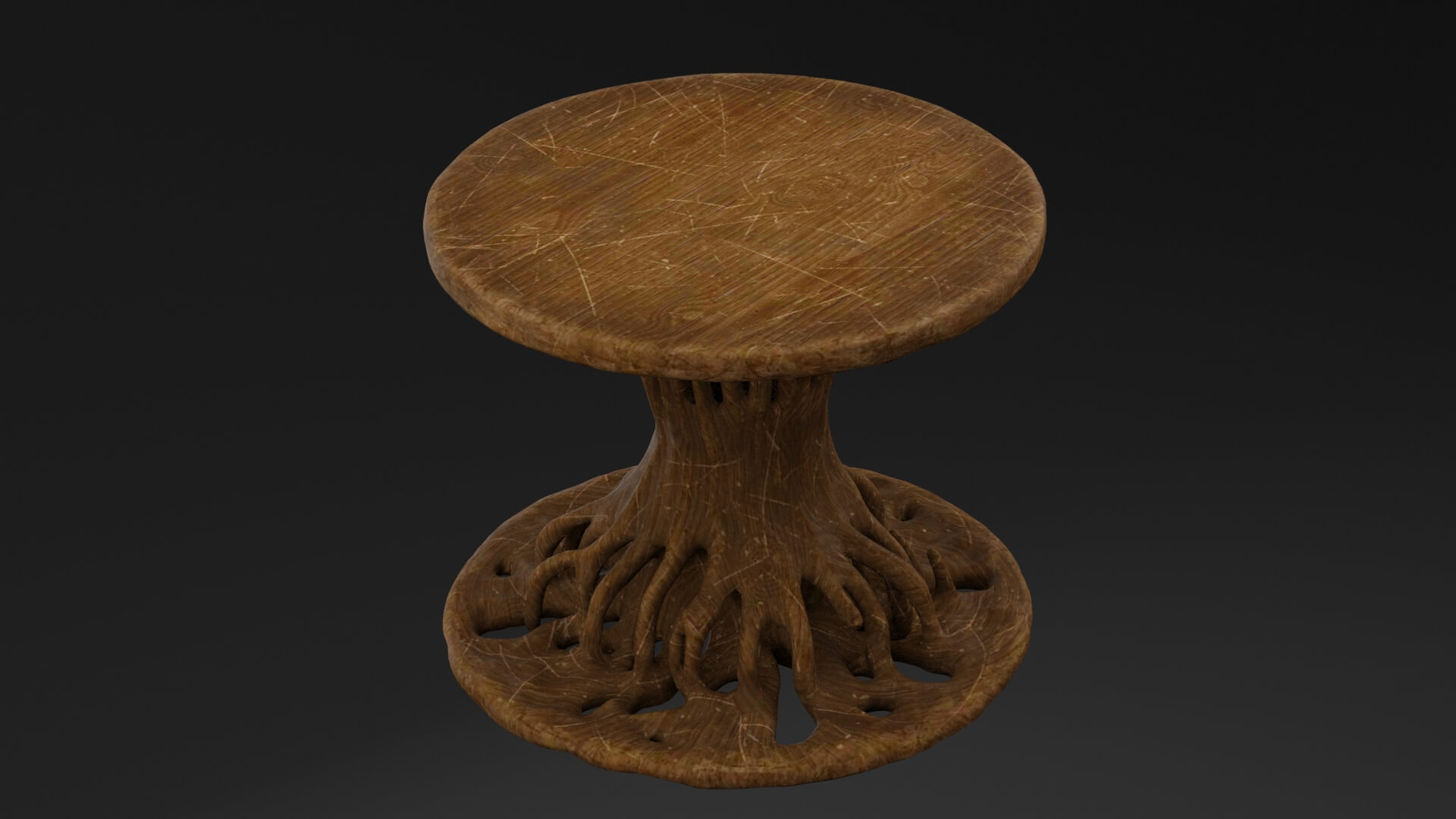 Natural Tree Table - 3D Model by thedazking