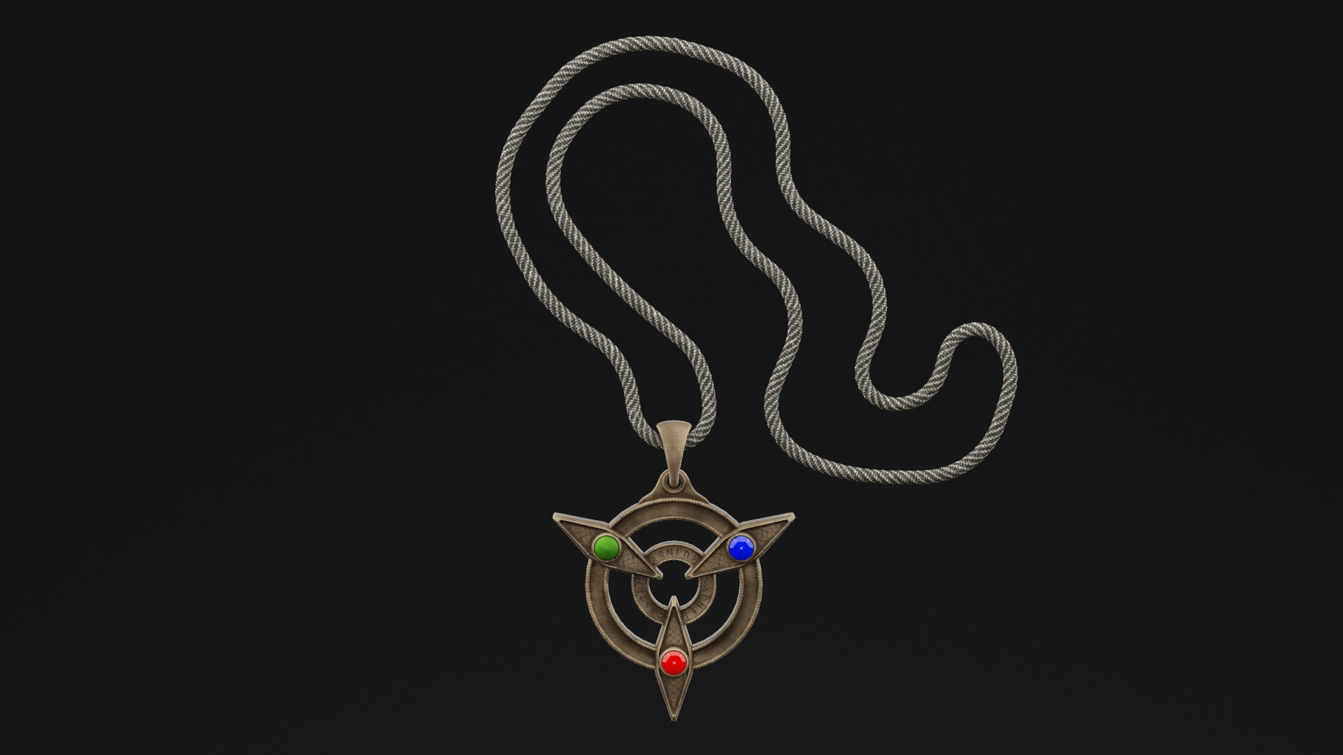 Triangular Amulet - 3D Model by thedazking
