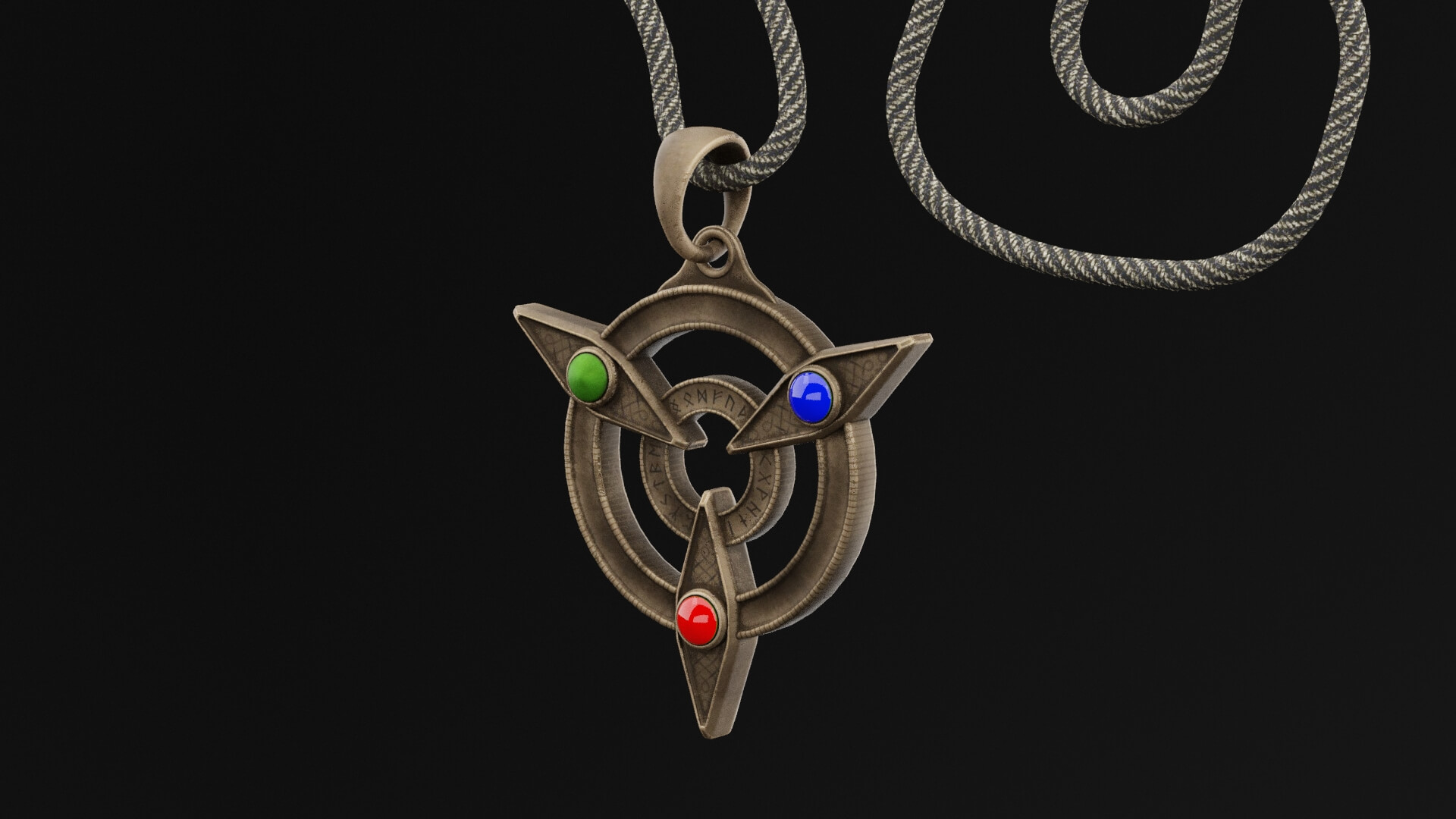 Triangular Amulet - 3D Model by thedazking