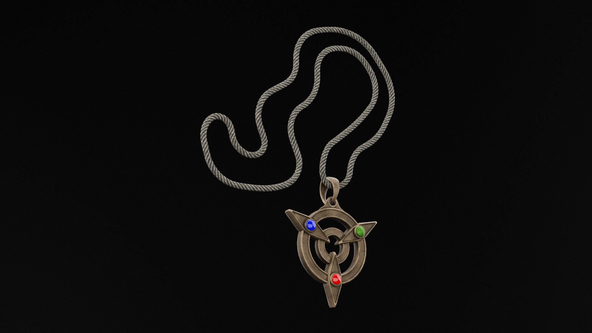 Triangular Amulet - 3D Model by thedazking