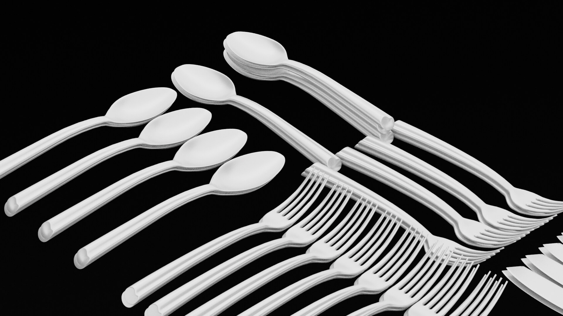 Dining Utensils - 3D Model by thedazking