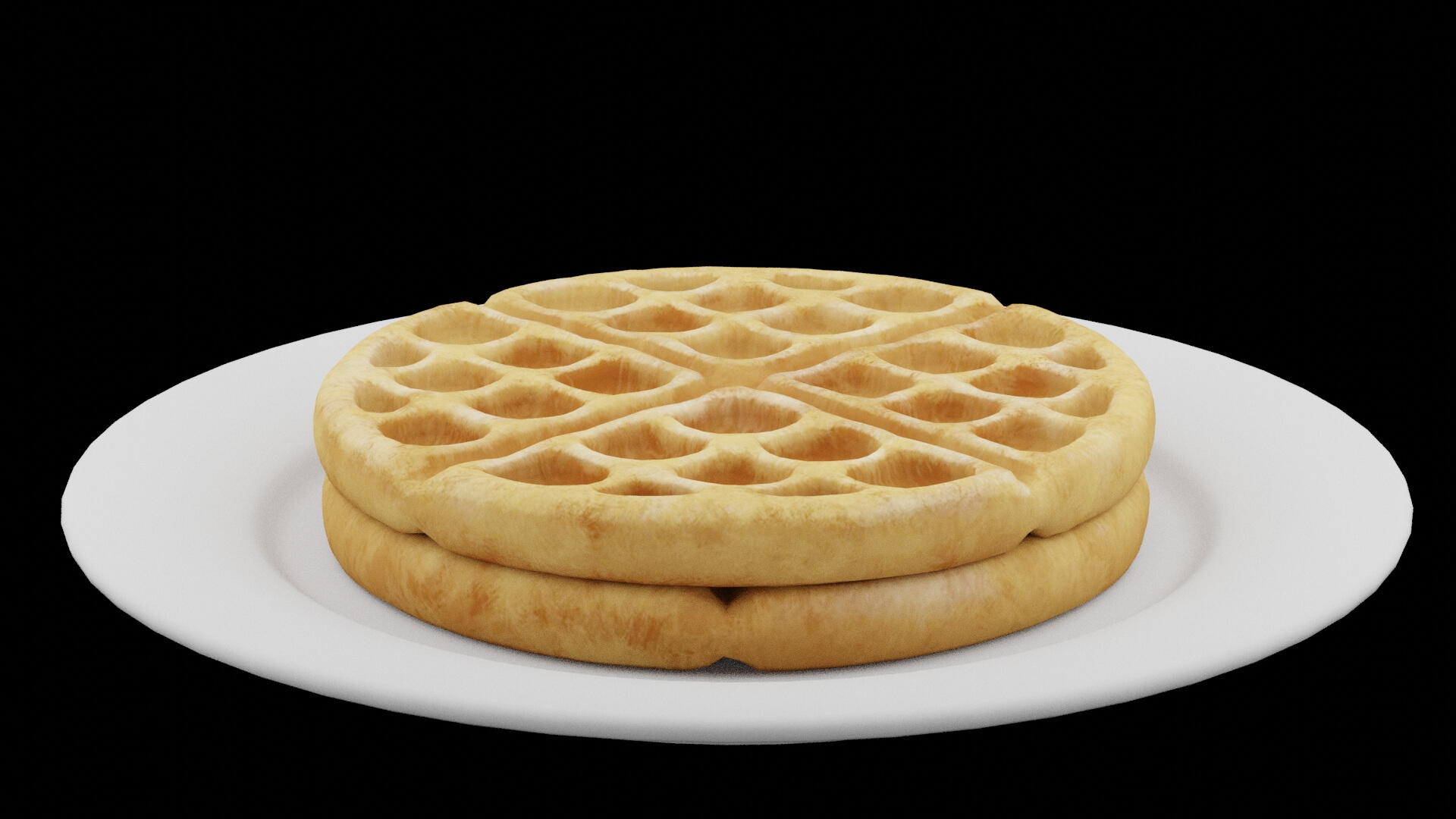 Waffle Plate - 3D Model by thedazking