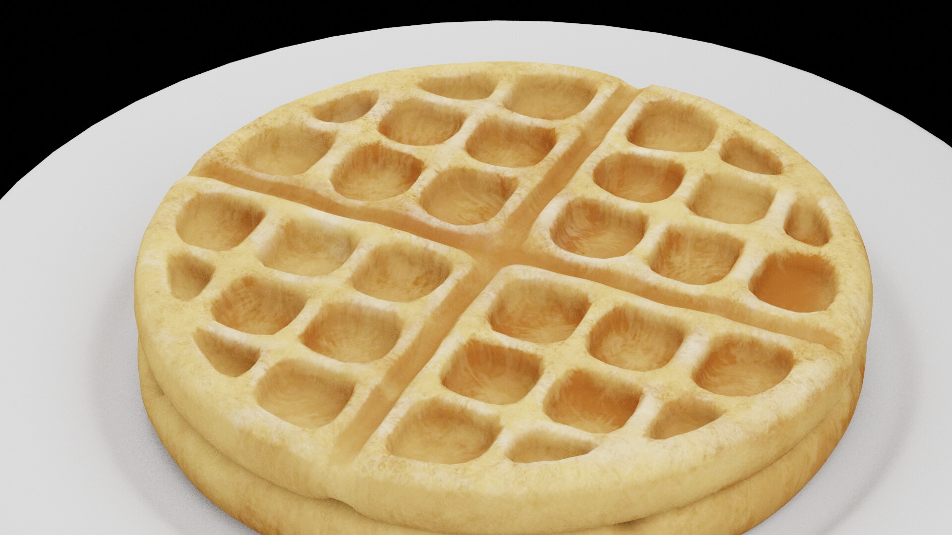 Waffle Plate - 3D Model by thedazking