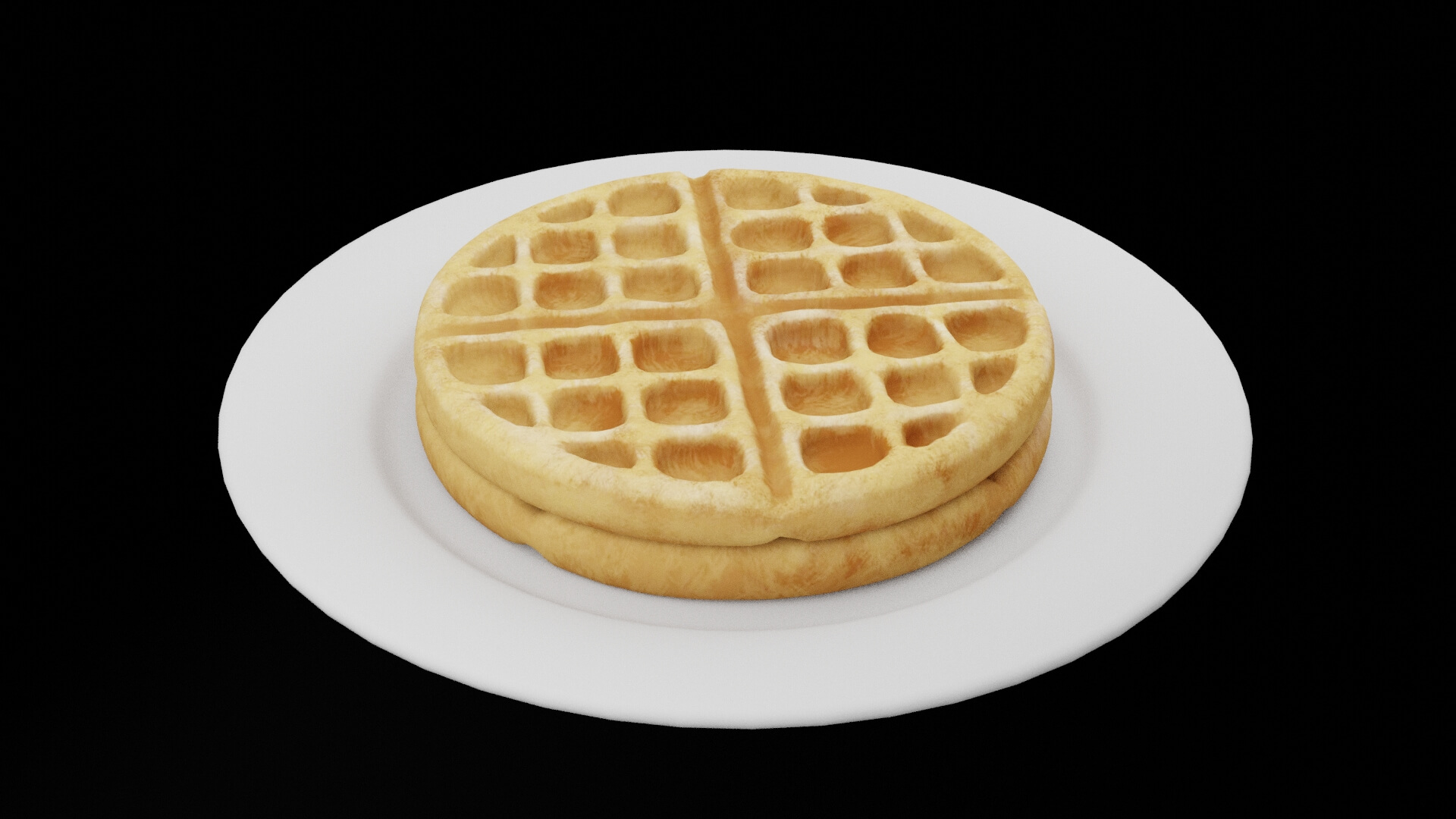 Waffle Plate - 3D Model by thedazking