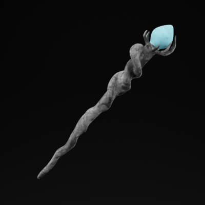 Magical Wizard Wand - 3D Model by thedazking