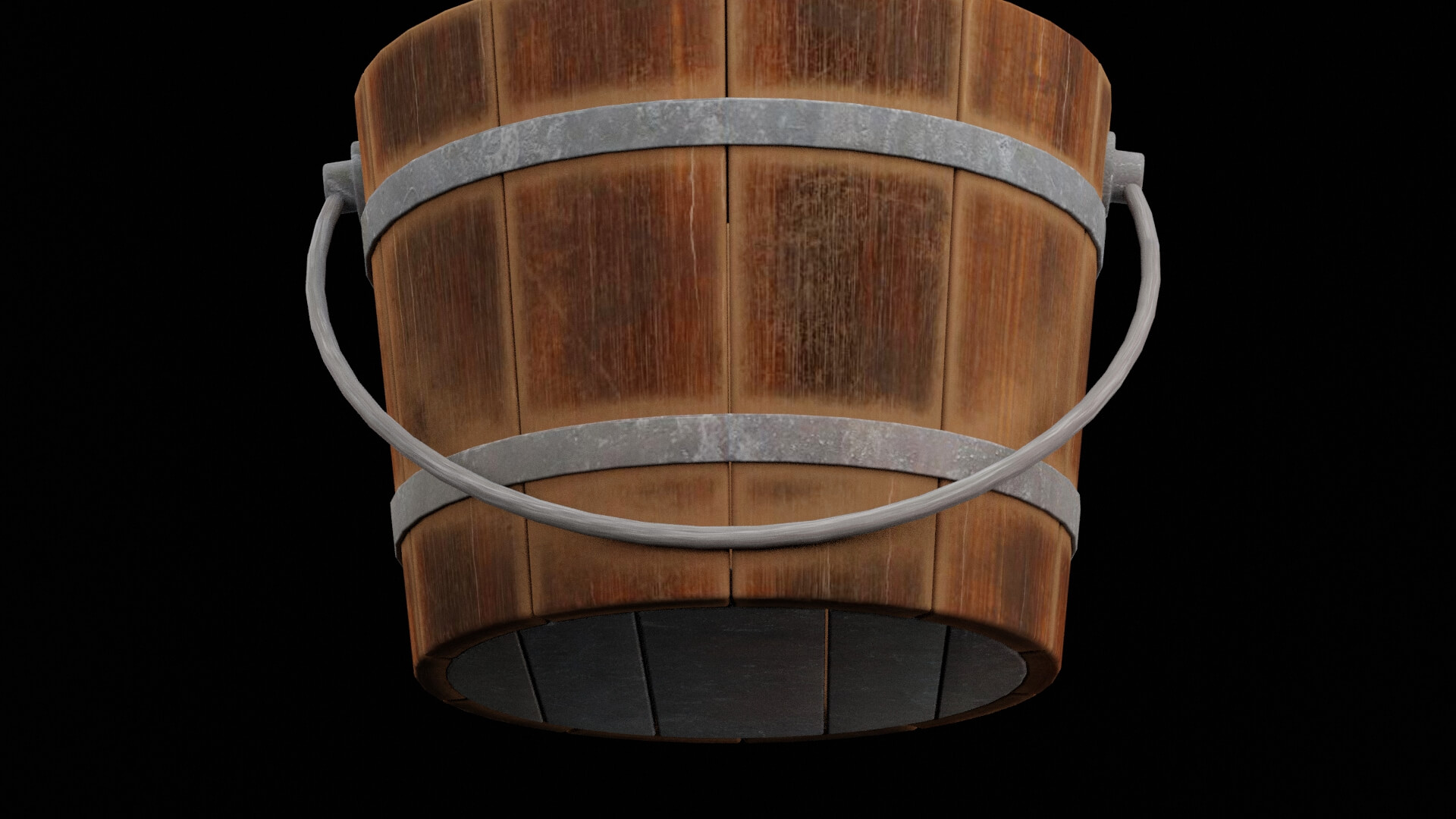 Wooden Bucket - 3D Model by thedazking