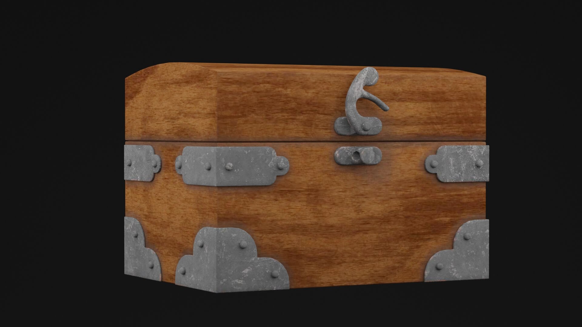 Wooden Chest - 3D Model by thedazking