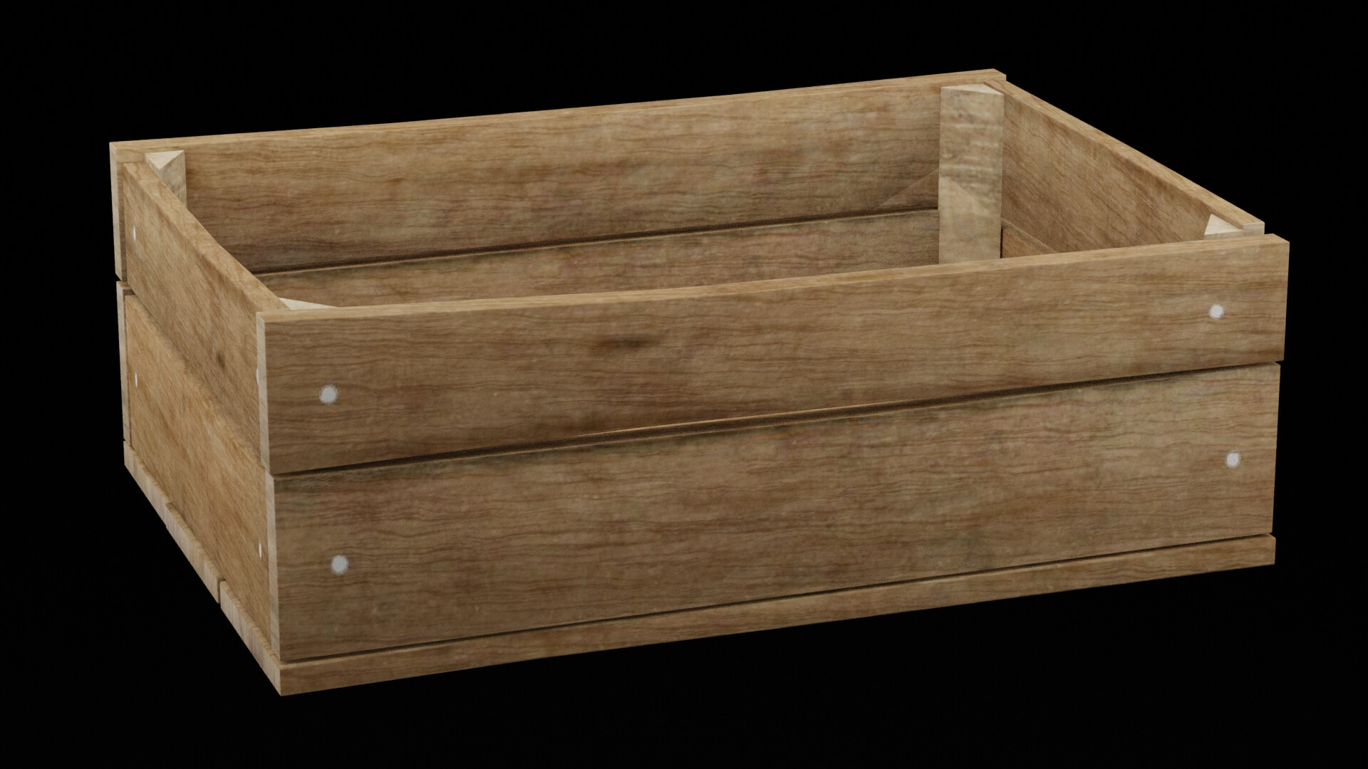 Wooden Crate - 3D Model by thedazking