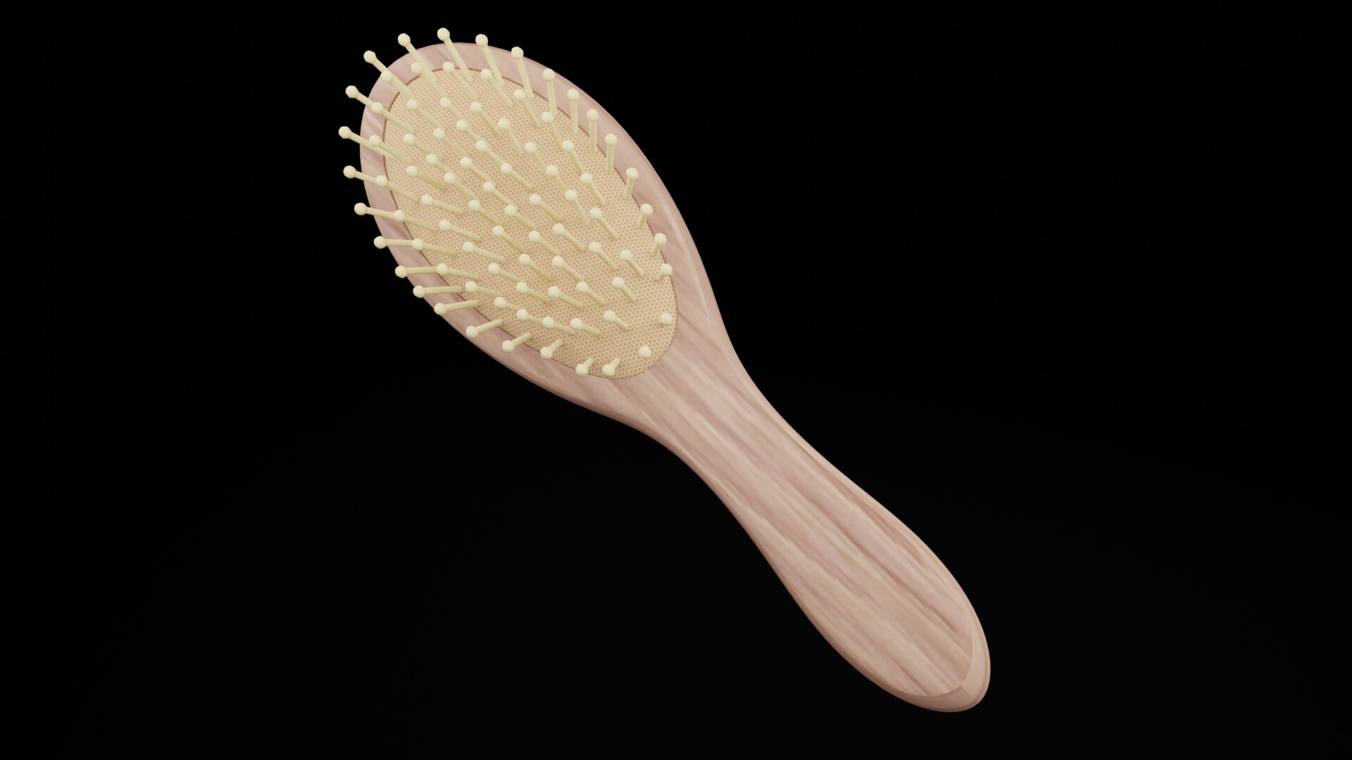 Wooden Hair Brush - 3D Model by thedazking