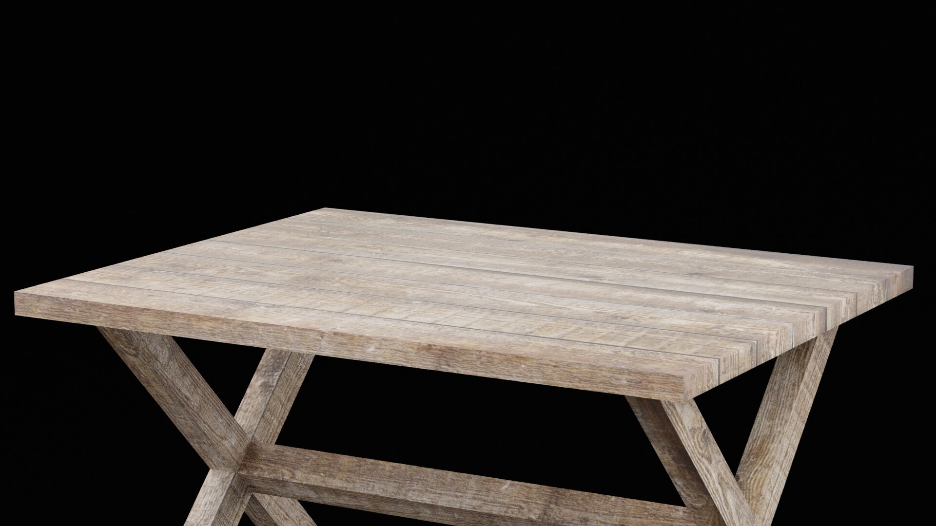 Wooden Table - 3D Model by thedazking