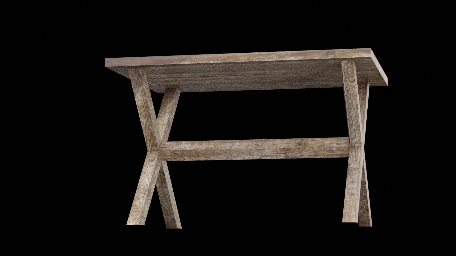 Wooden Table - 3D Model by thedazking