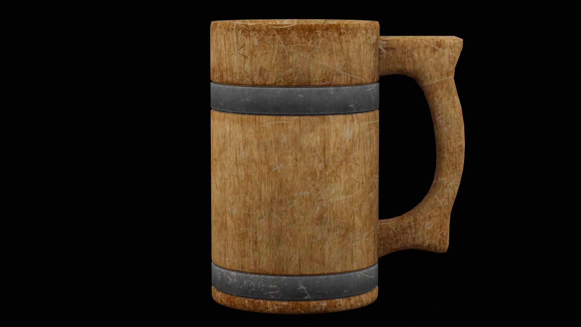 Wooden Tankard - 3D Model by thedazking