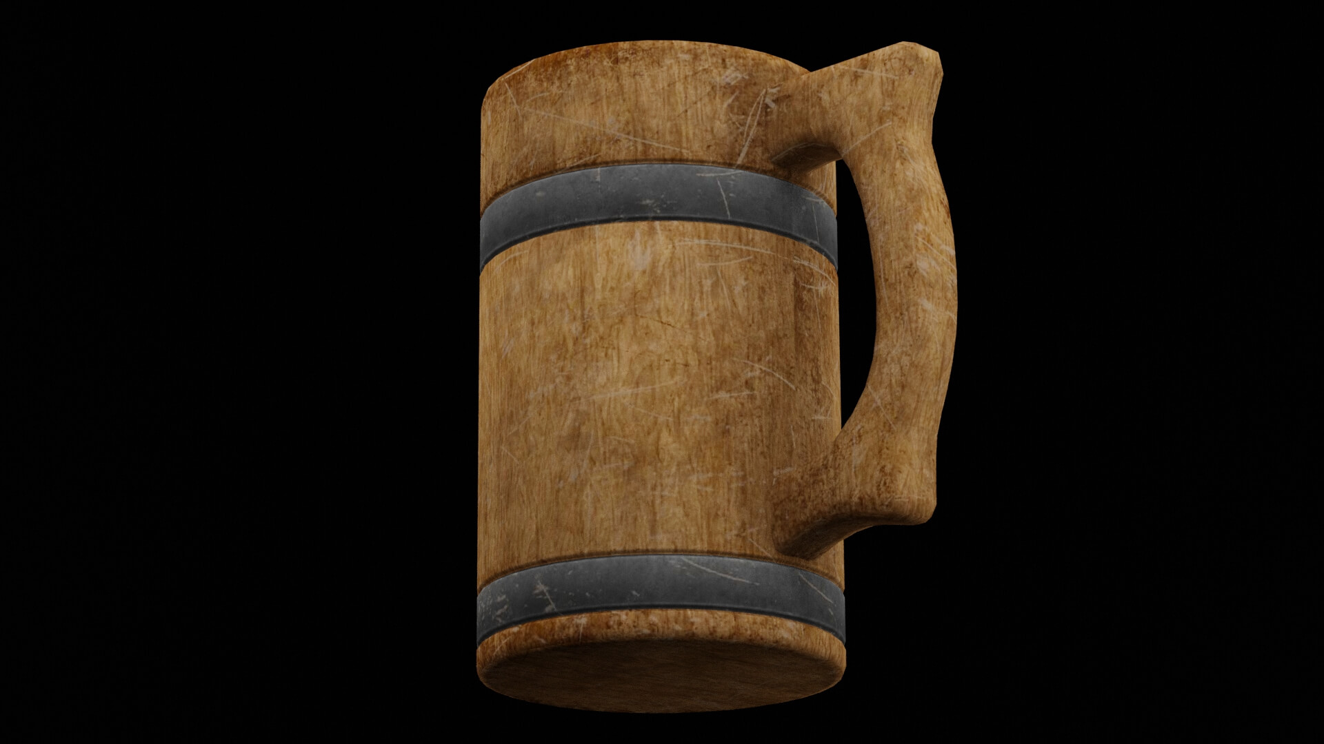 Wooden Tankard - 3D Model by thedazking