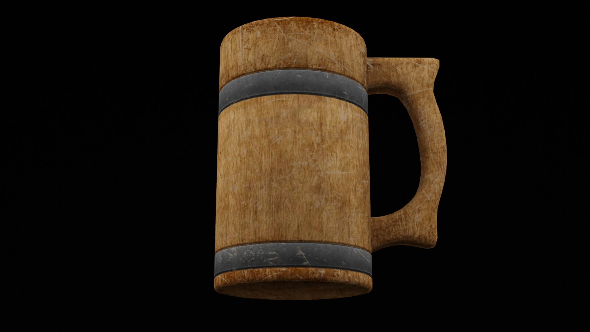Wooden Tankard - 3D Model by thedazking