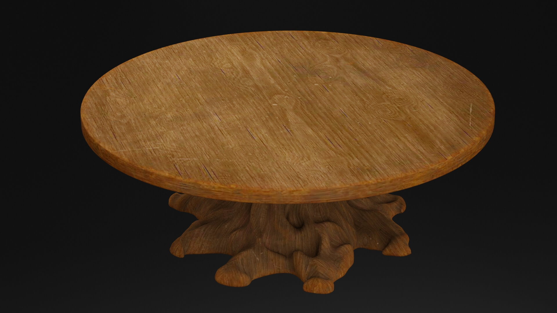 Wooden Tree Table - 3D Model by thedazking