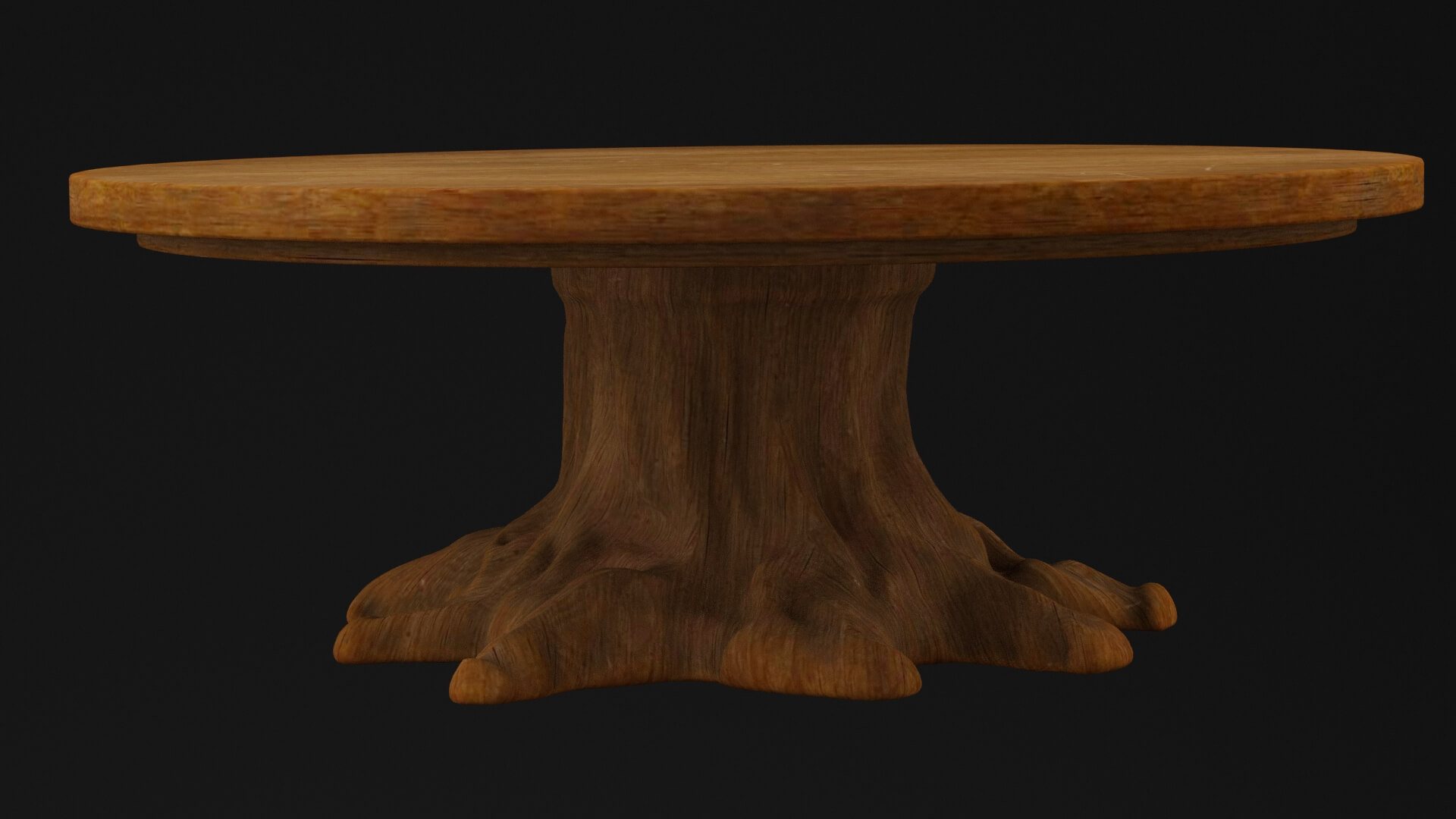 Wooden Tree Table - 3D Model by thedazking