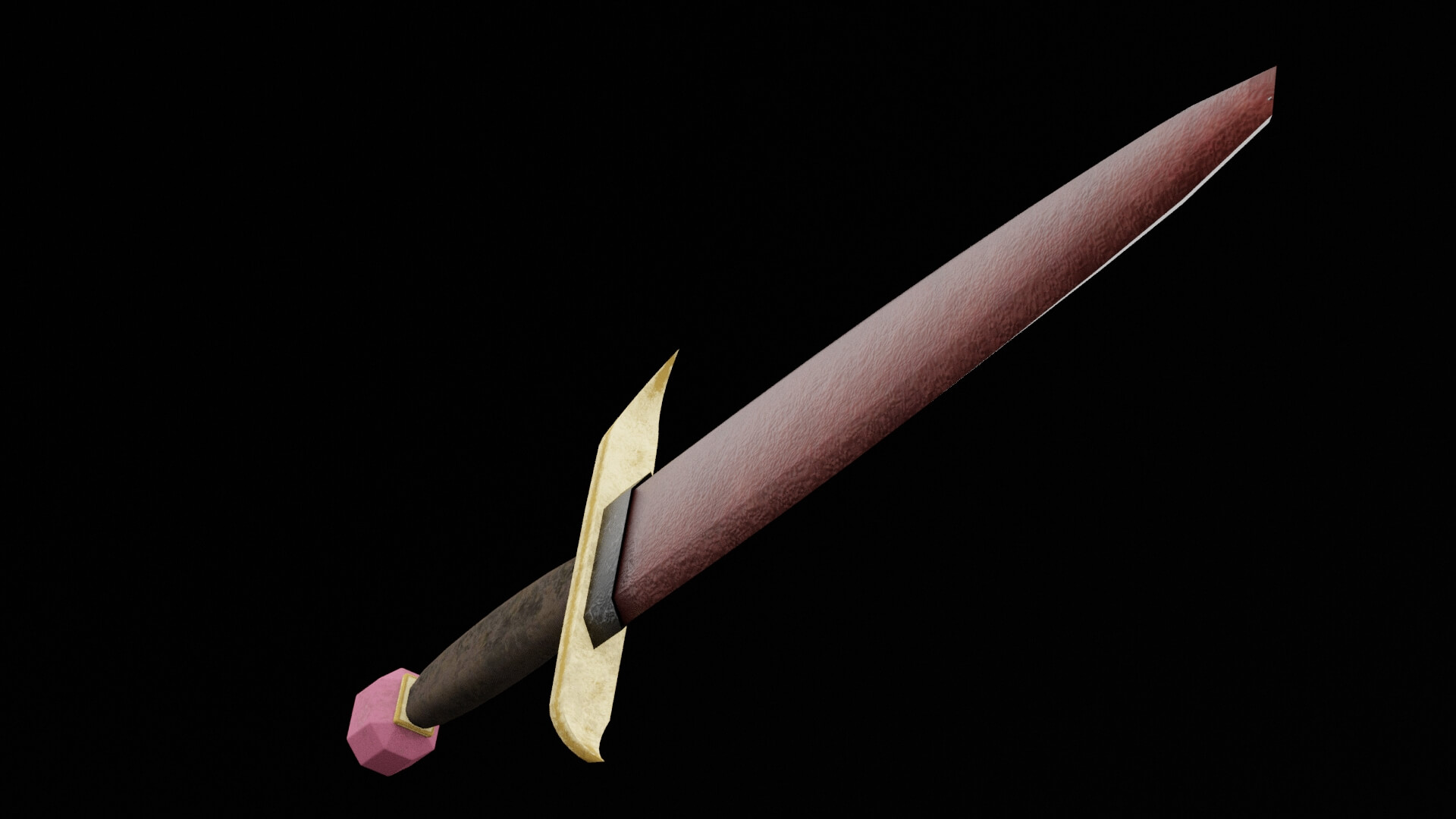 Zigzag Dagger Sheathed - 3D Model by thedazking