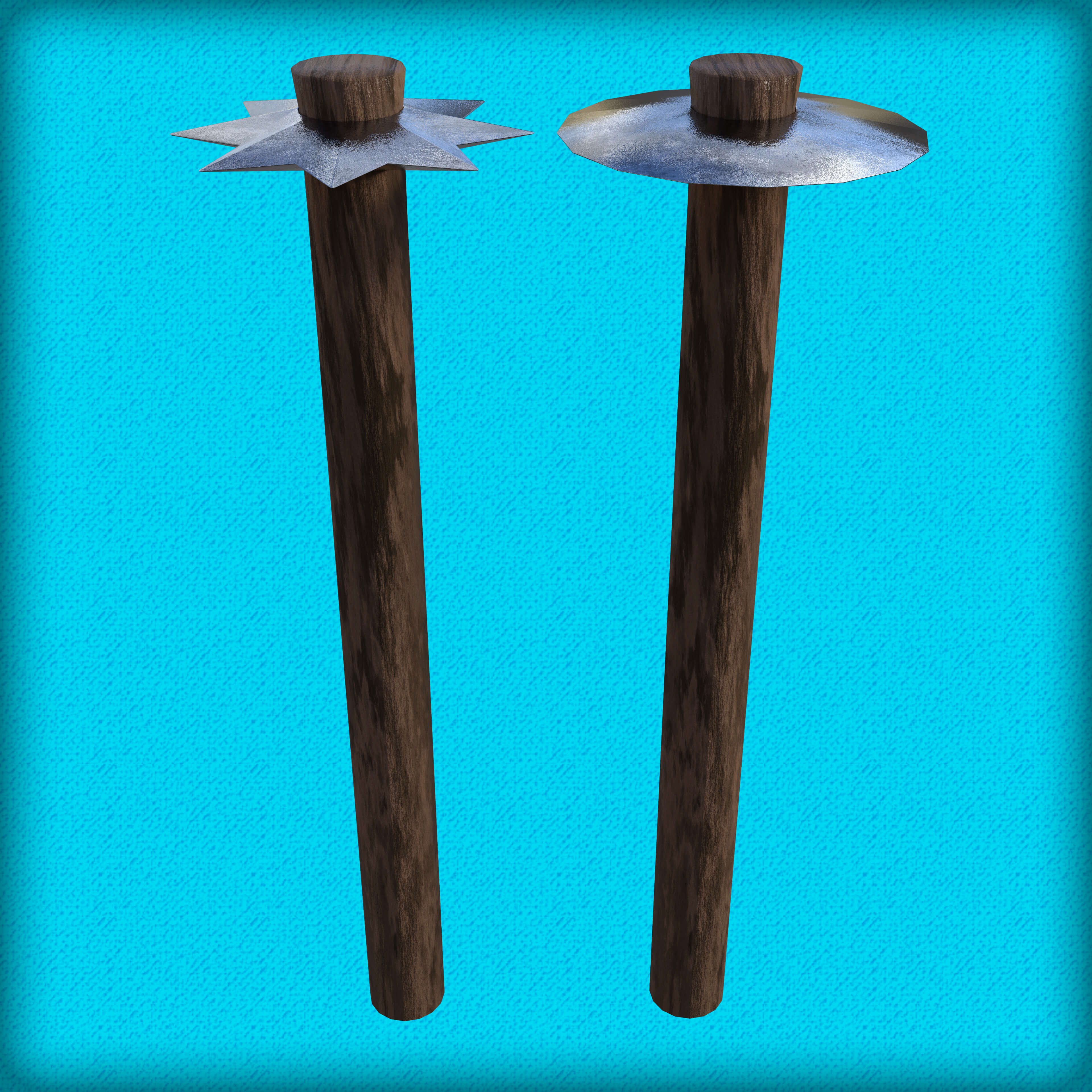 Disk/Star Mace - Daz Content by TheDevian