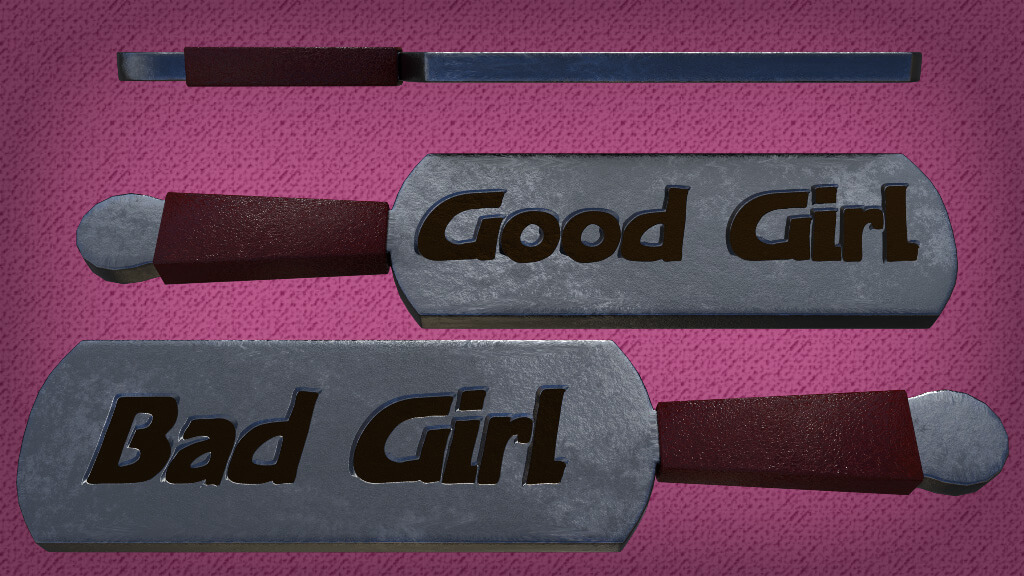 Flat Metal Paddle - Daz Content by TheDevian