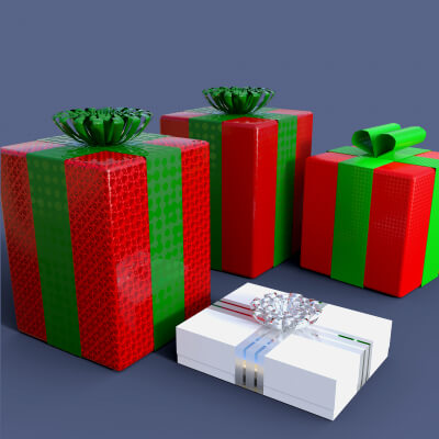 Three Gift Boxes - Free Daz Content by TheDevian