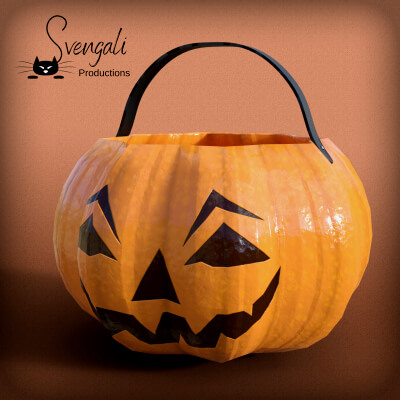 Halloween Pumpkin Candy Bucket - Daz Content by TheDevian