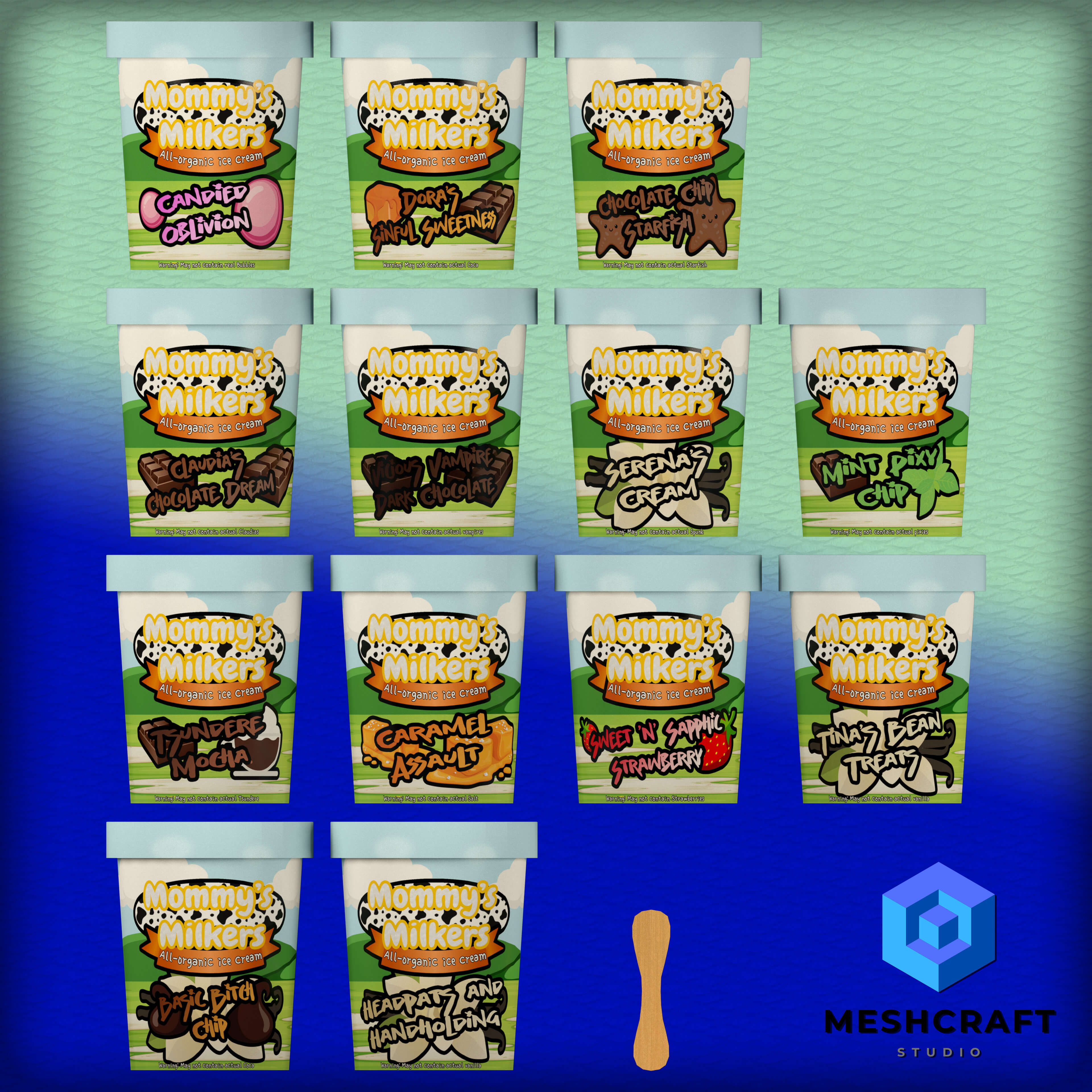 Ice Cream Pint Container - Daz Content by TheDevian