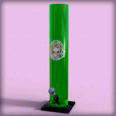 One Foot Plexiglas Bong - Daz Content by TheDevian