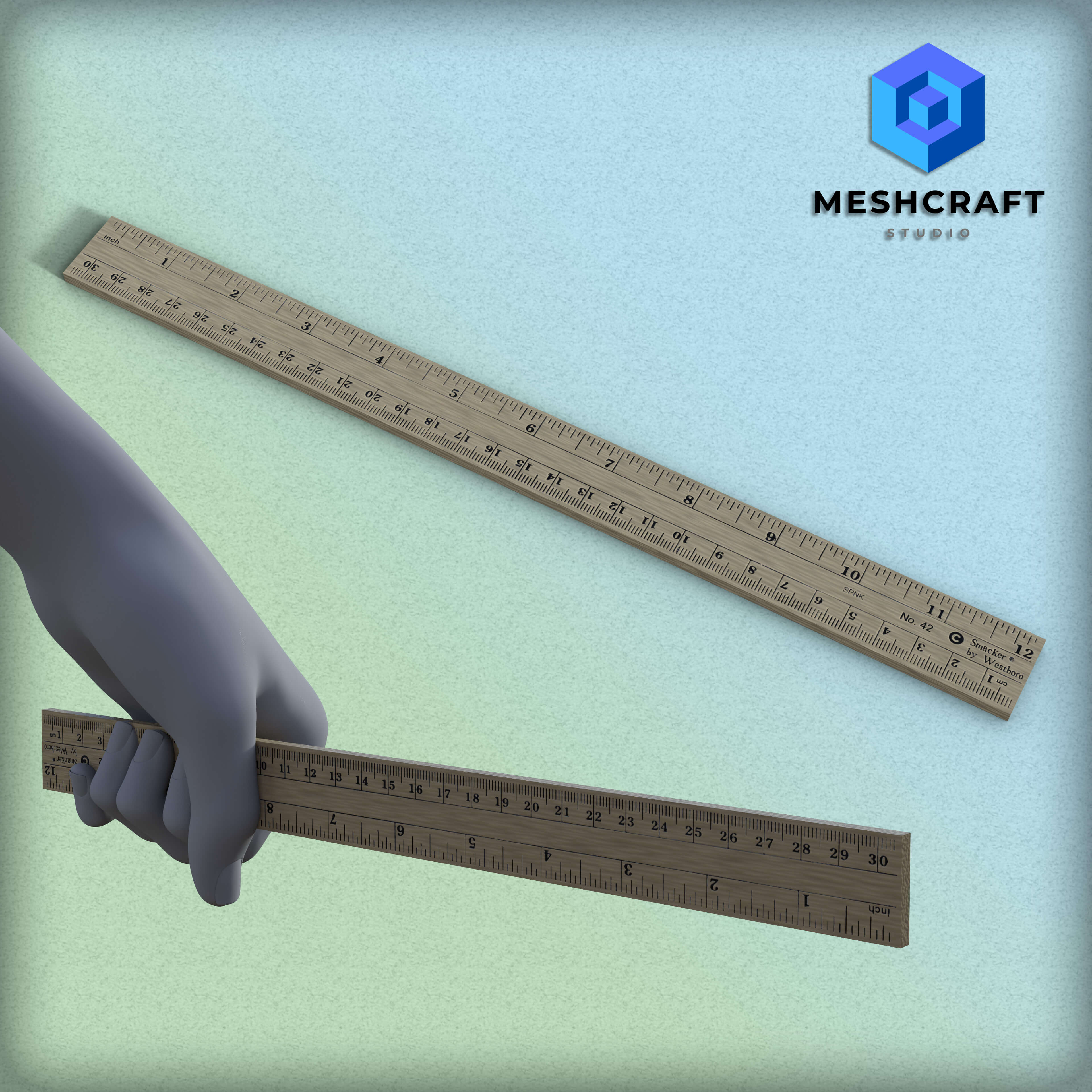 Pose Set for Wooden Ruler - Daz Content by TheDevian