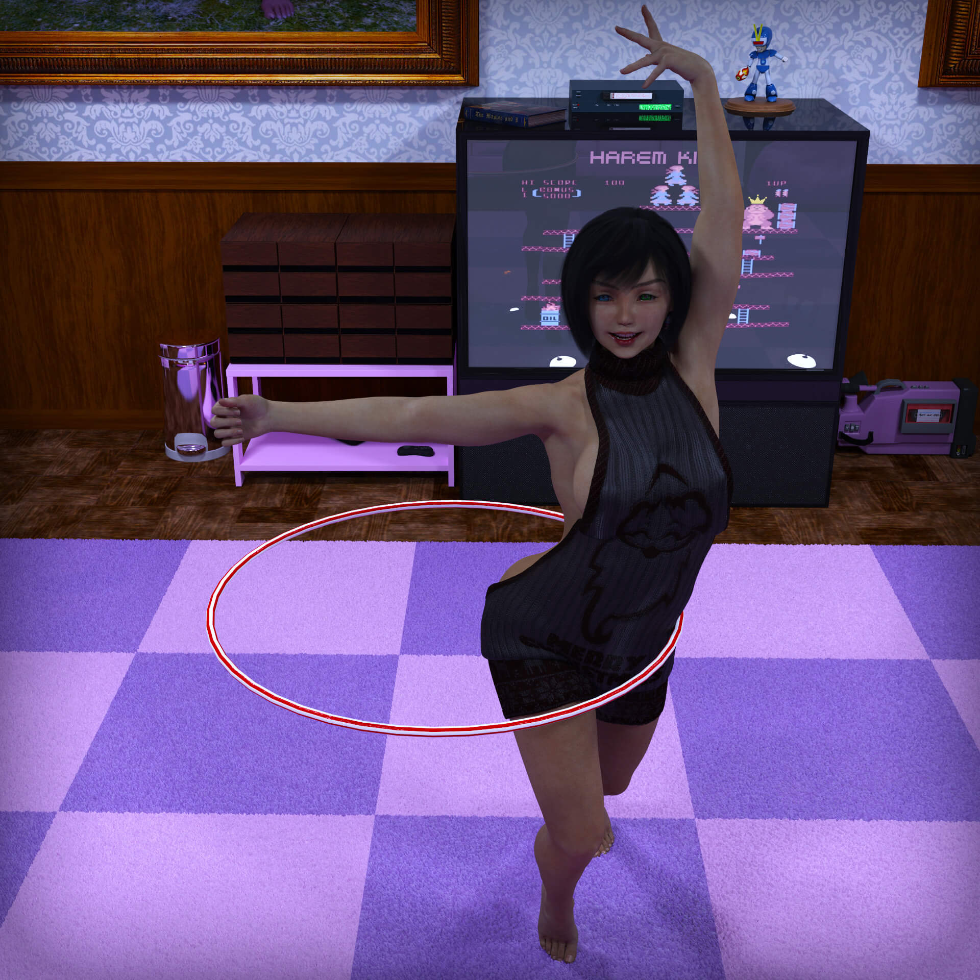 Striped Hula Hoop - Free Daz Content by TheDevian