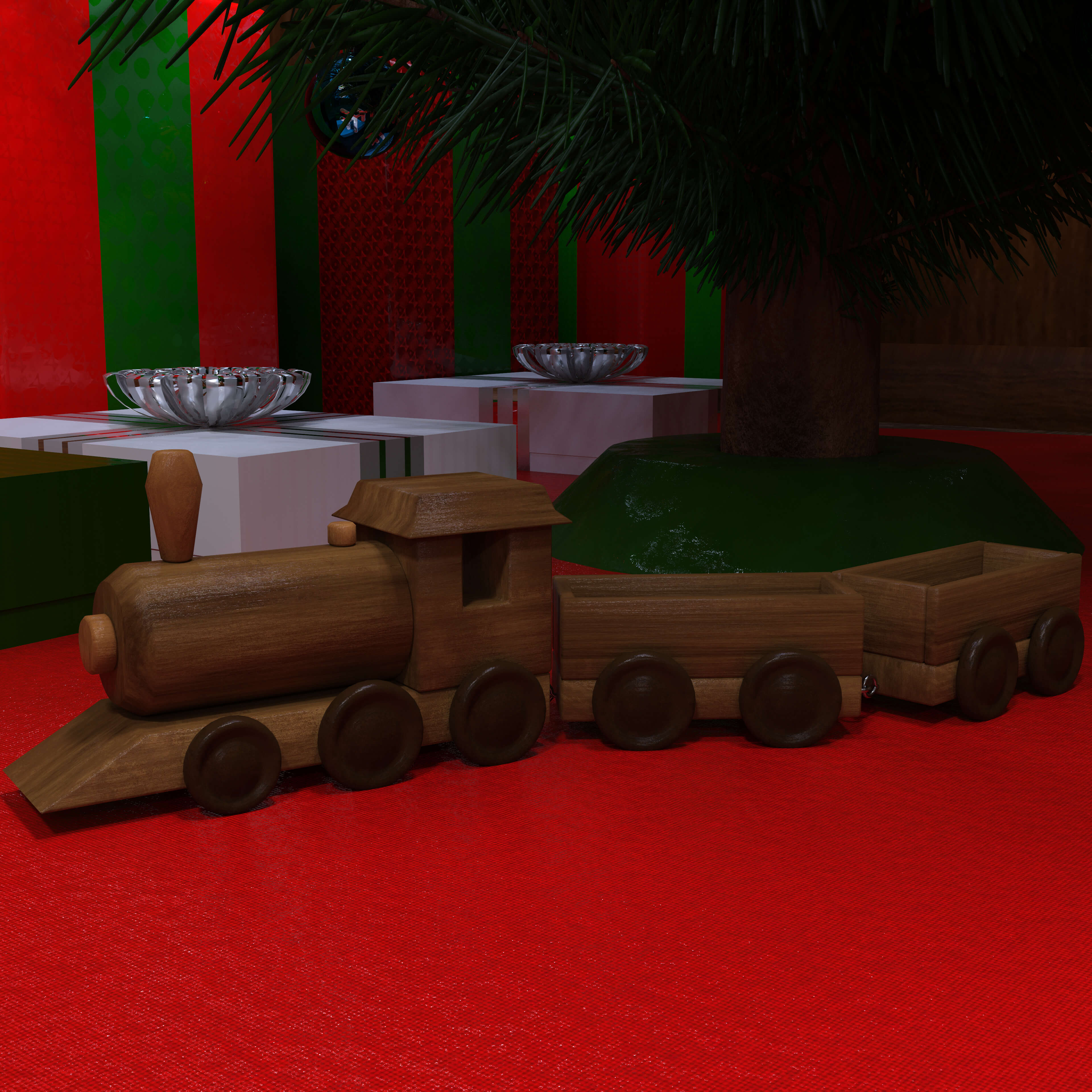 Wooden Toy Train - Daz Content by TheDevian