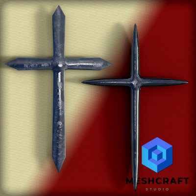 Wurfkreuz (Throwing Cross) - Daz Content by TheDevian