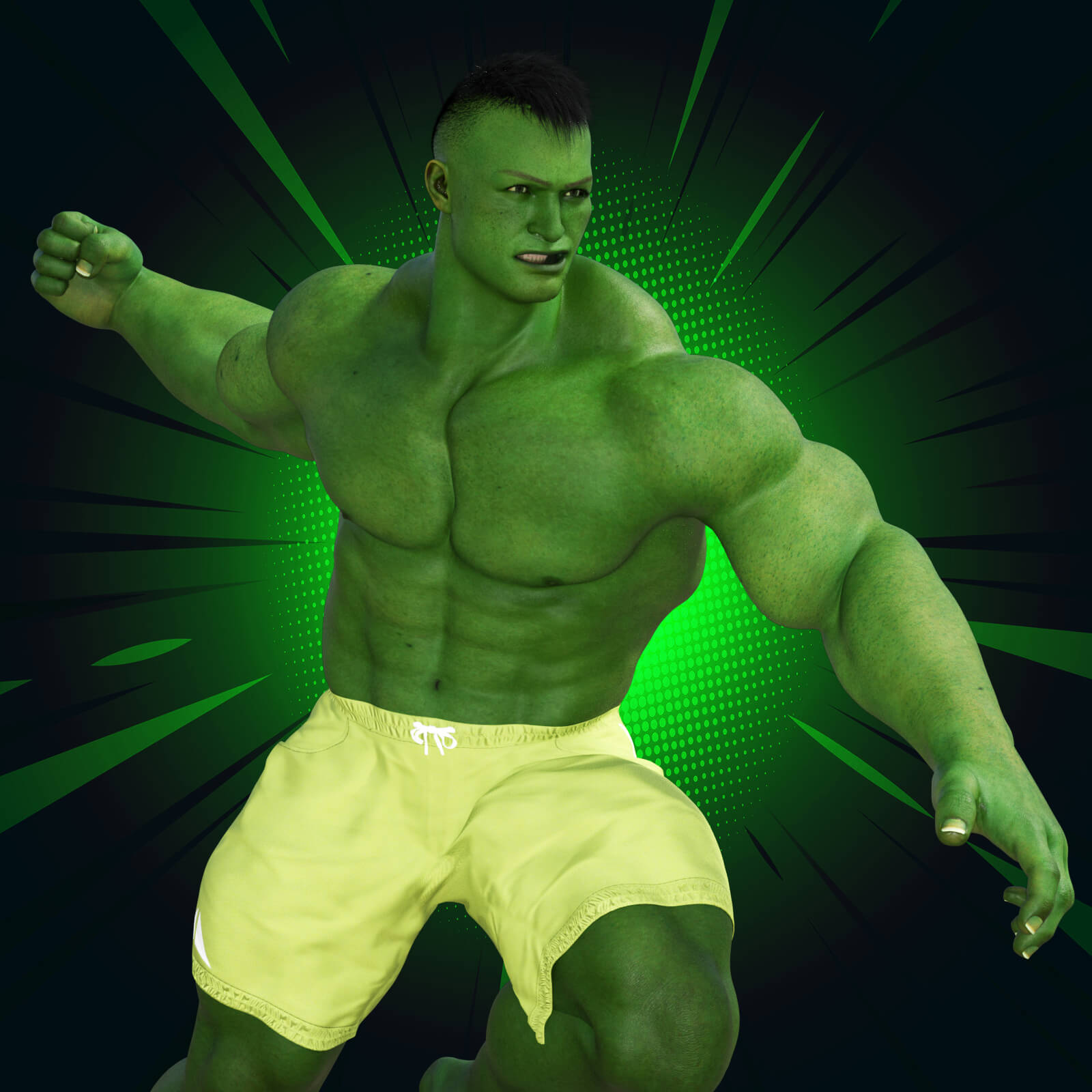 Tes Hulk for G9 - Daz Content by theeternalstudios