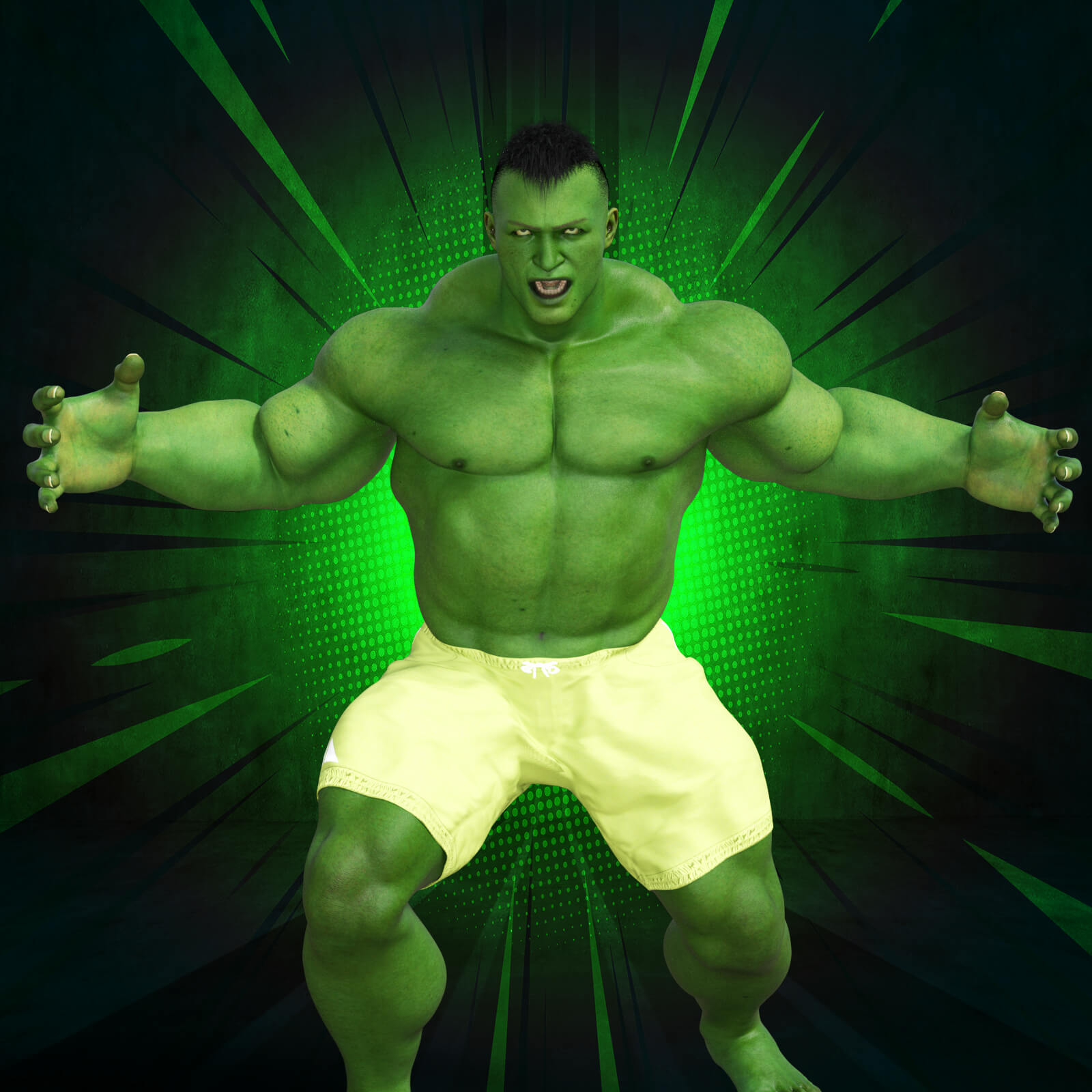 Tes Hulk for G9 - Daz Content by theeternalstudios
