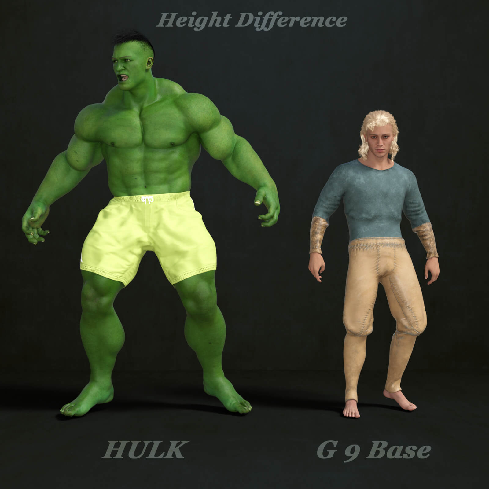 Tes Hulk for G9 - Daz Content by theeternalstudios