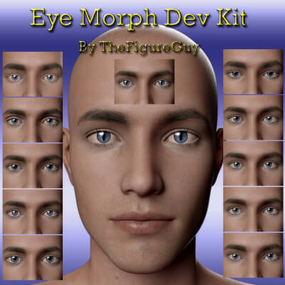 Eyes Morph G8M Dev Kit by TFG - Free Daz Content by TheFigureGuy