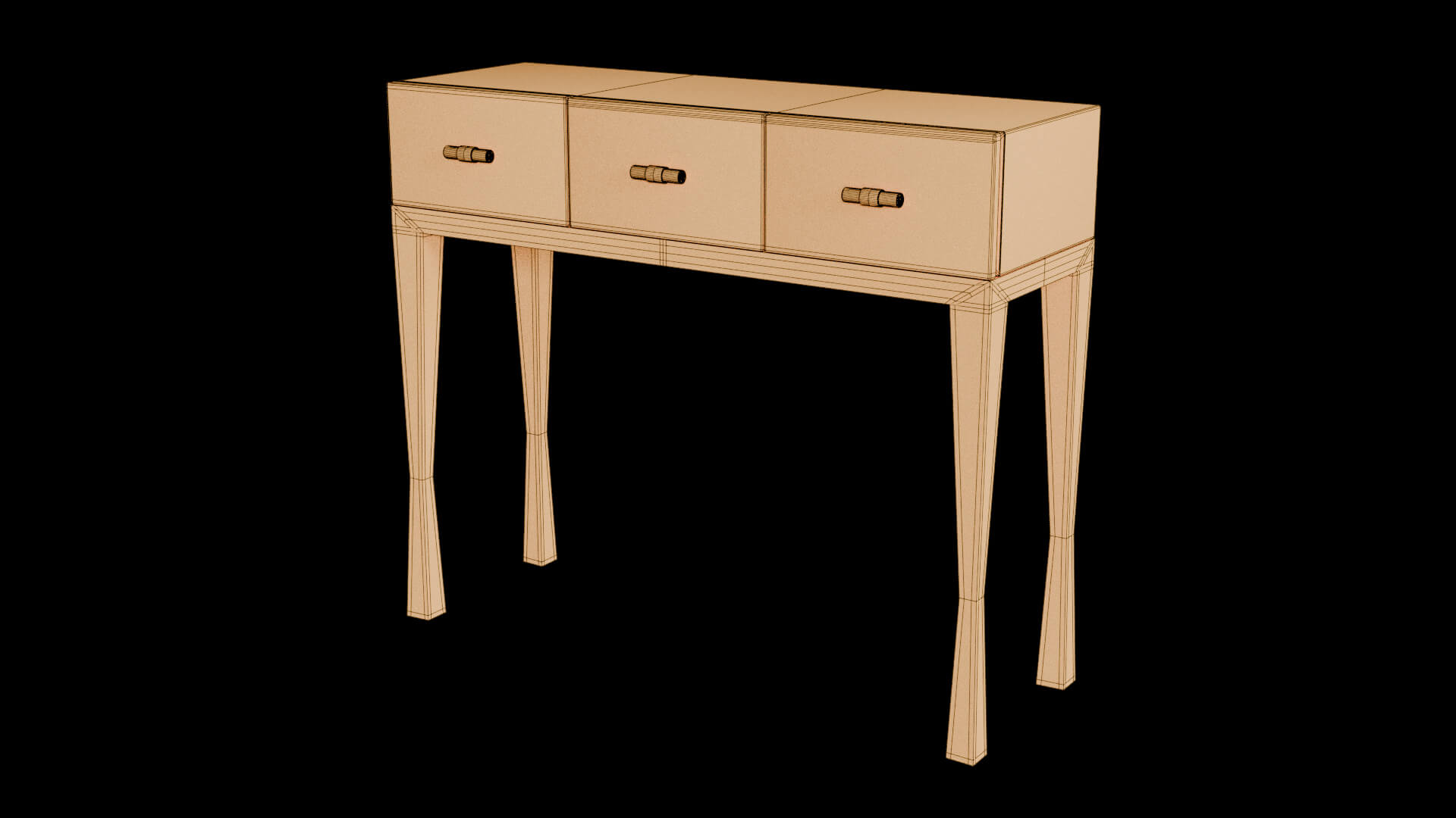 Designer Console Table 05 - 3D Model by Thenewadeel