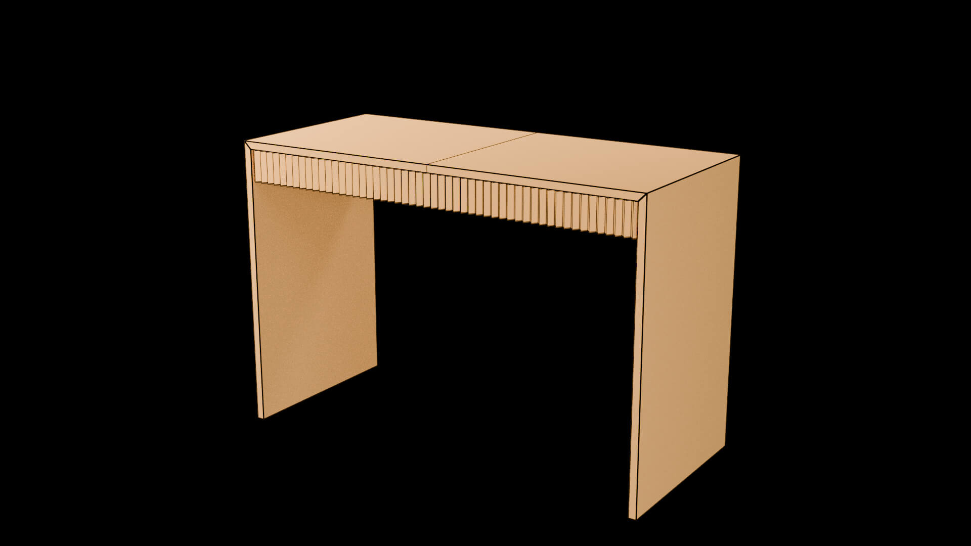 Designer Console Table 07 - 3D Model by Thenewadeel