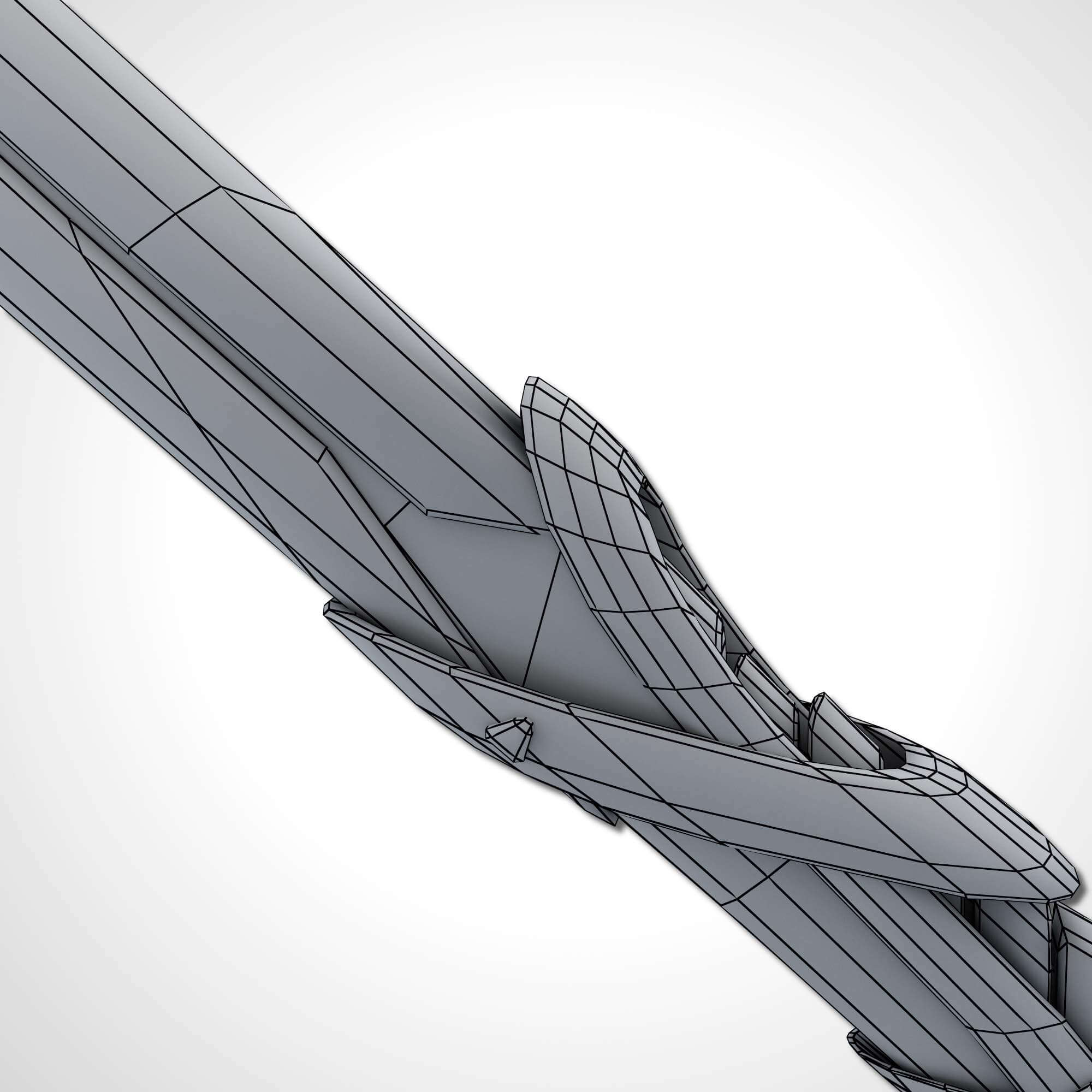 Dark Long Blade (Ver 2.0) - 3D Model by THEOJANG