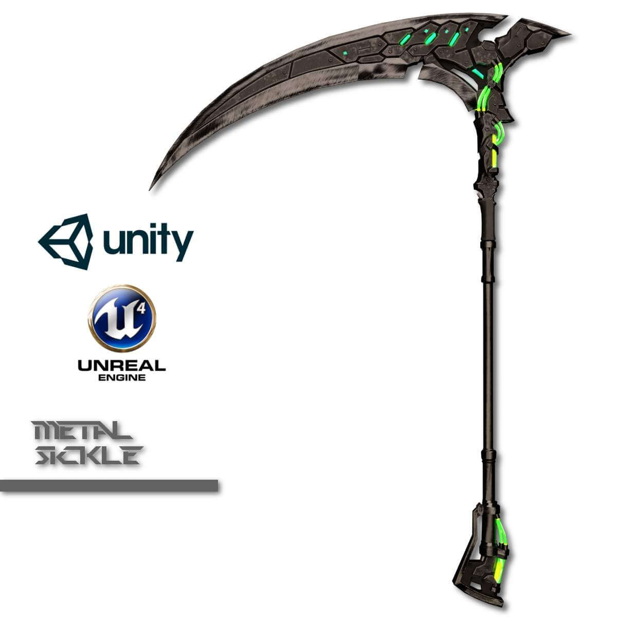 Metal Sickle - 3D Model by THEOJANG
