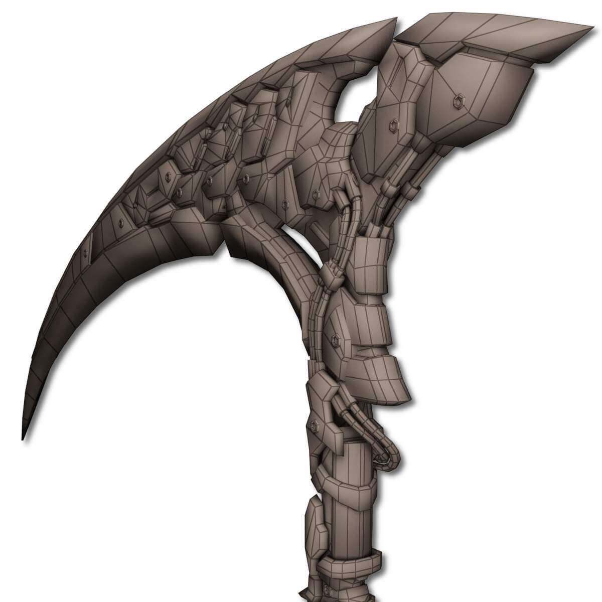 Metal Sickle - 3D Model by THEOJANG