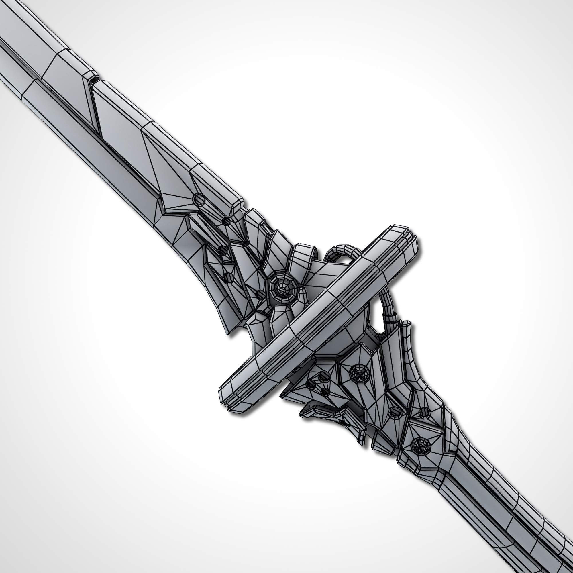 Two Color Epee Sword (Ver 2.0) - 3D Model by THEOJANG