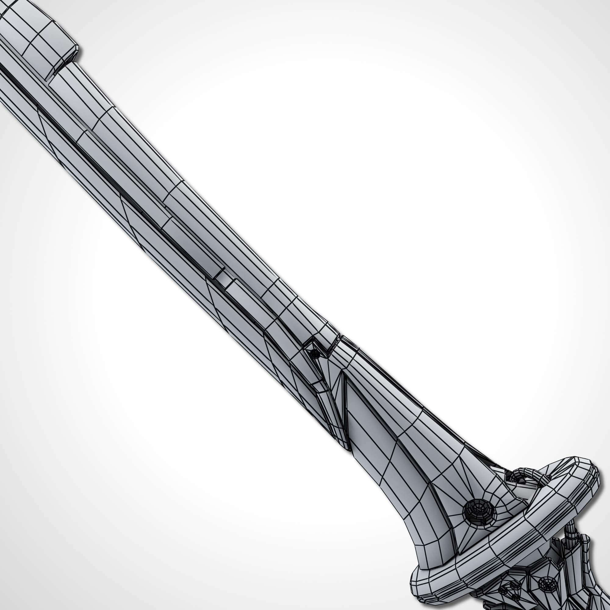 Two Color Epee Sword (Ver 2.0) - 3D Model by THEOJANG