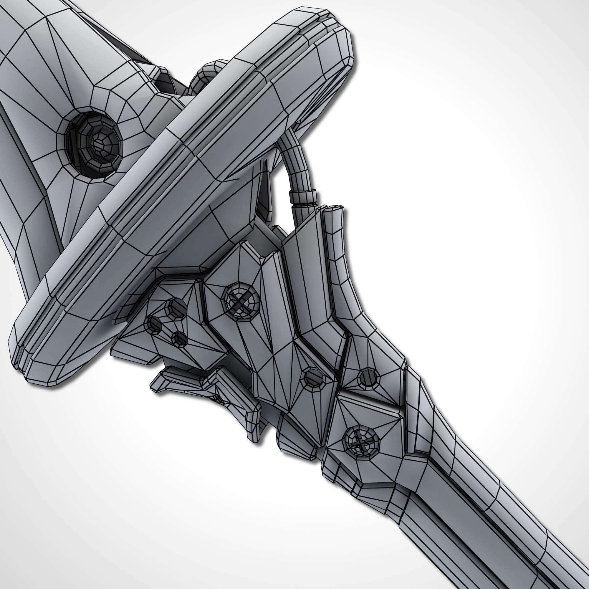 Two Color Epee Sword (Ver 2.0) - 3D Model by THEOJANG