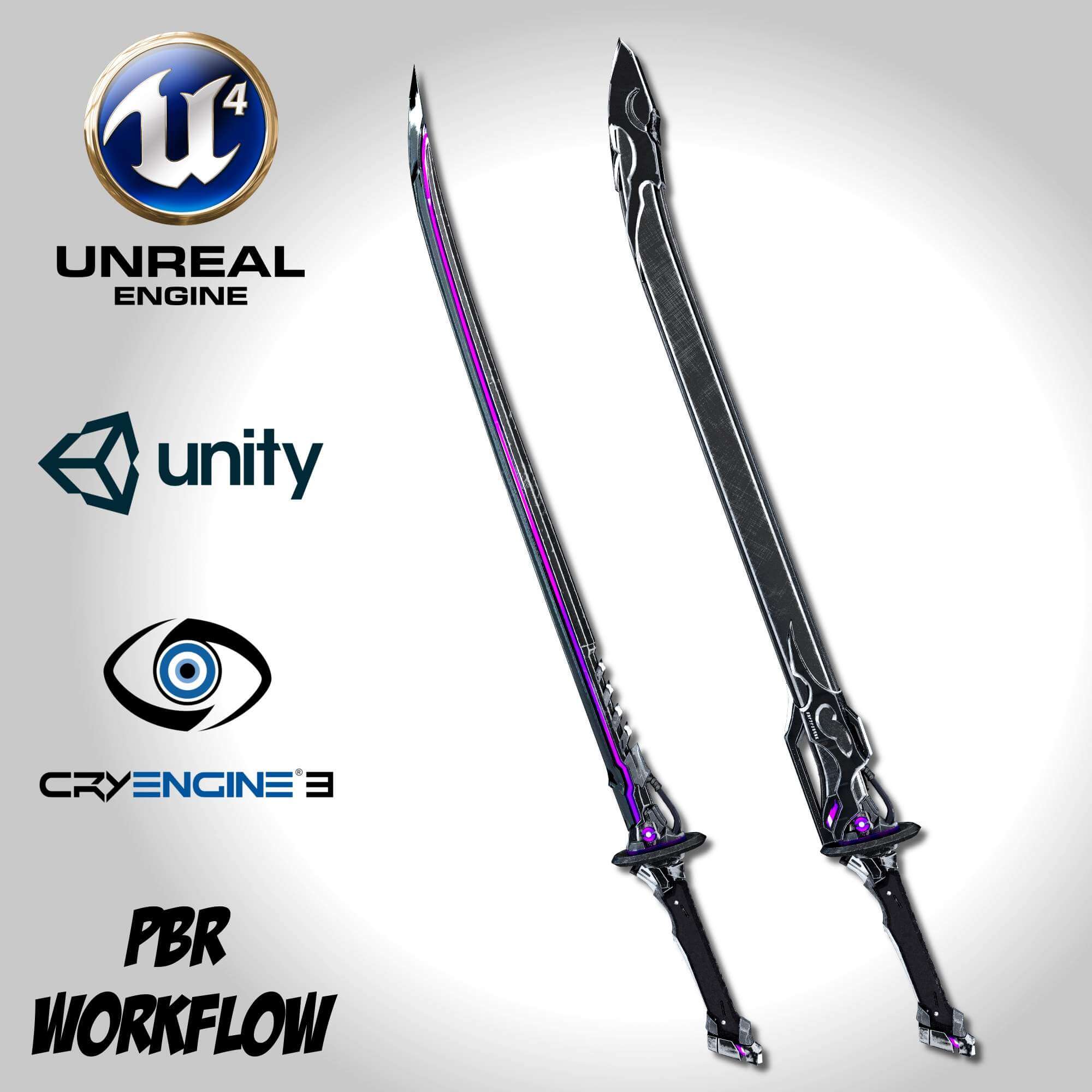 Void Sword (Ver 2.0) - 3D Model by THEOJANG