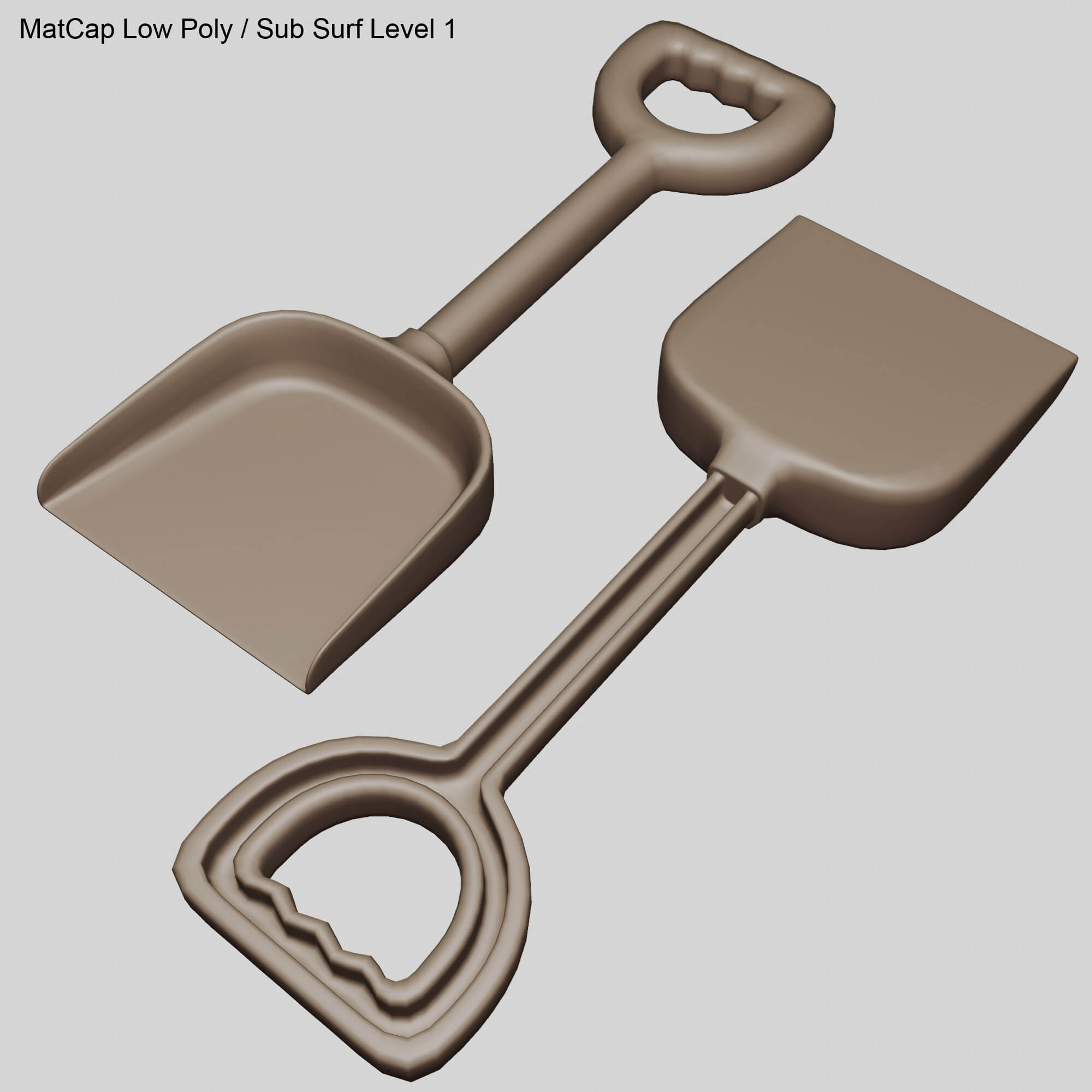 Beach Spade Toy - 3D Model by TheRayToaster