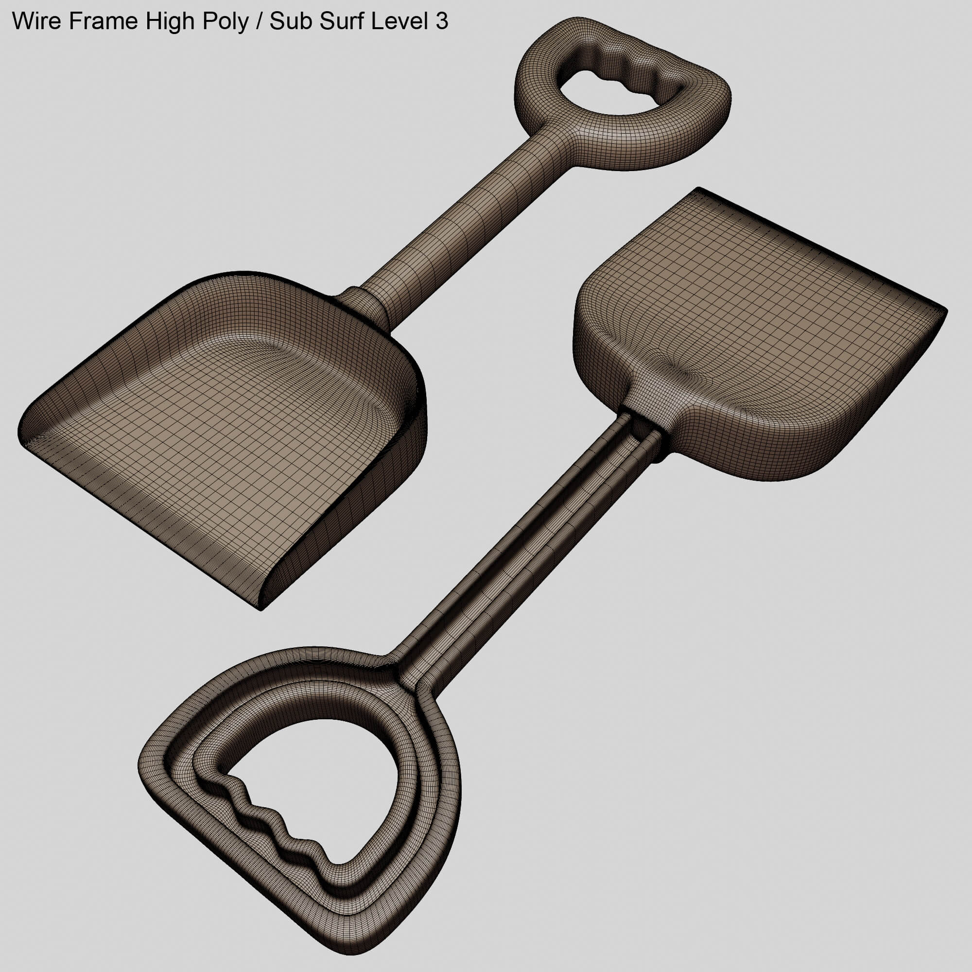 Beach Spade Toy - 3D Model by TheRayToaster