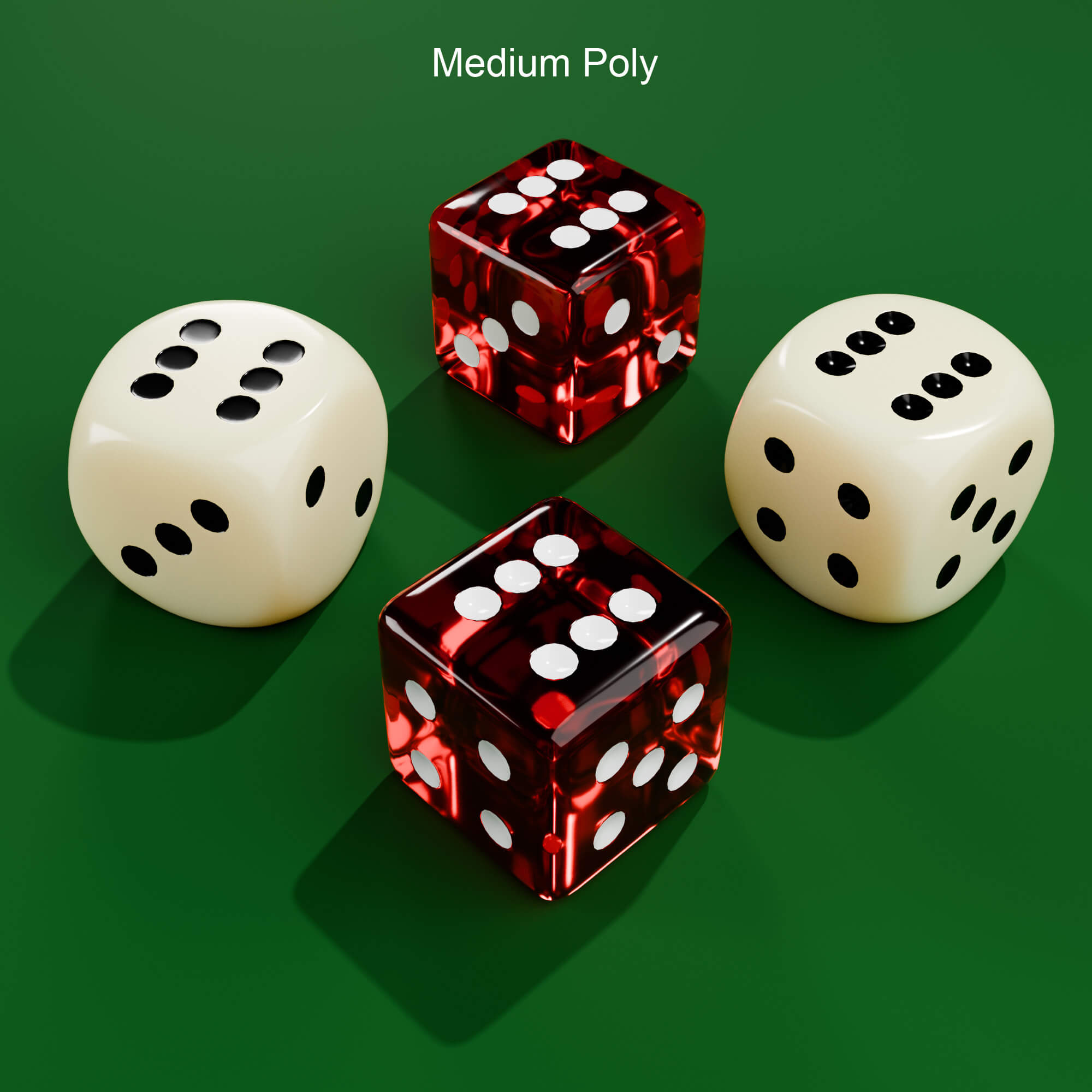 Square and Rounded Corner Dice - 3D Model by TheRayToaster